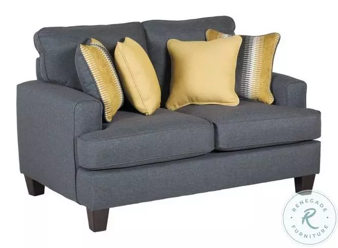 Maxwell Gray Steed Loveseat From Southern Home Furnishings | Coleman ...
