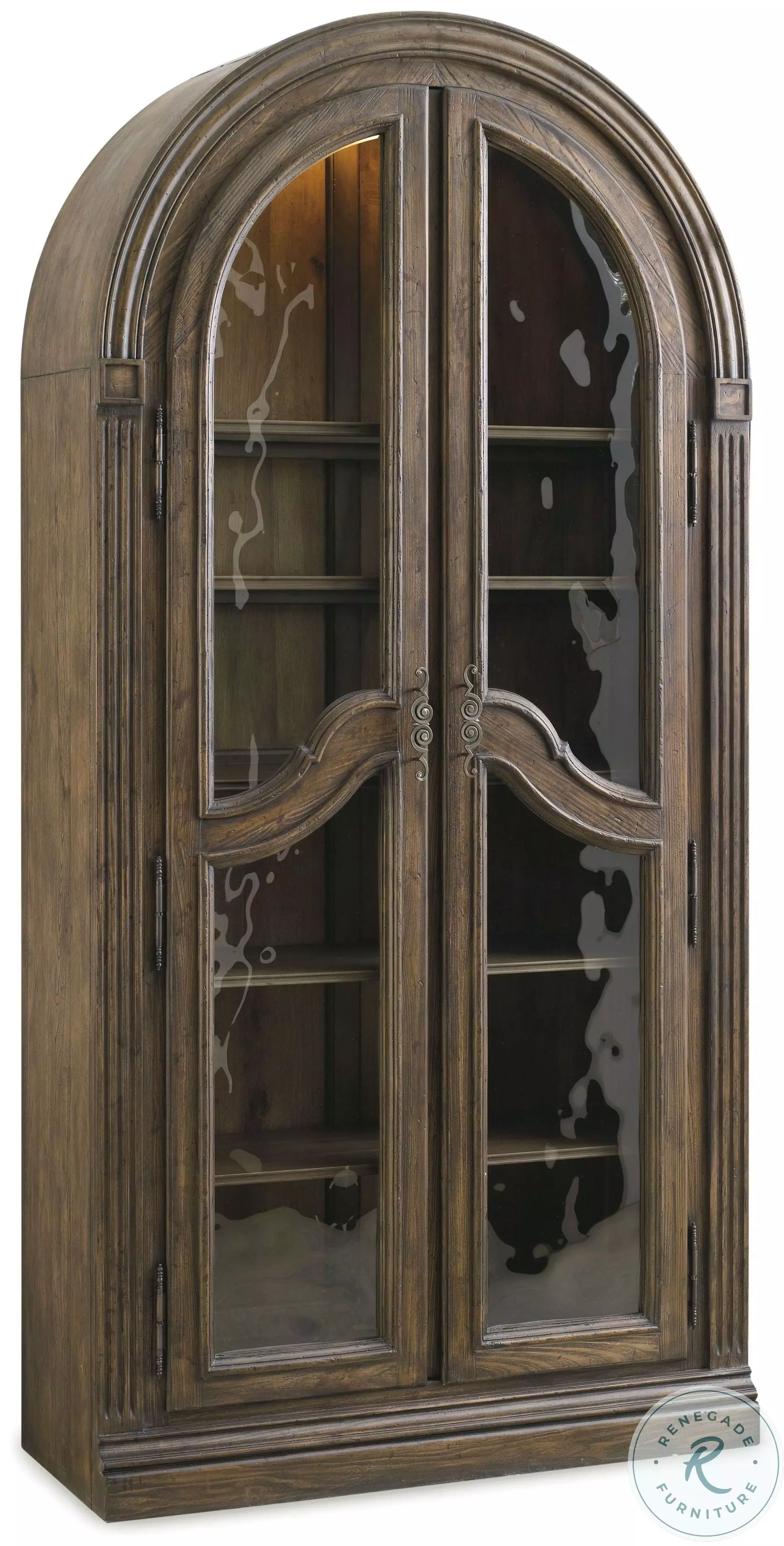 Rhapsody Brown Bunching Curio from Hooker | Coleman Furniture