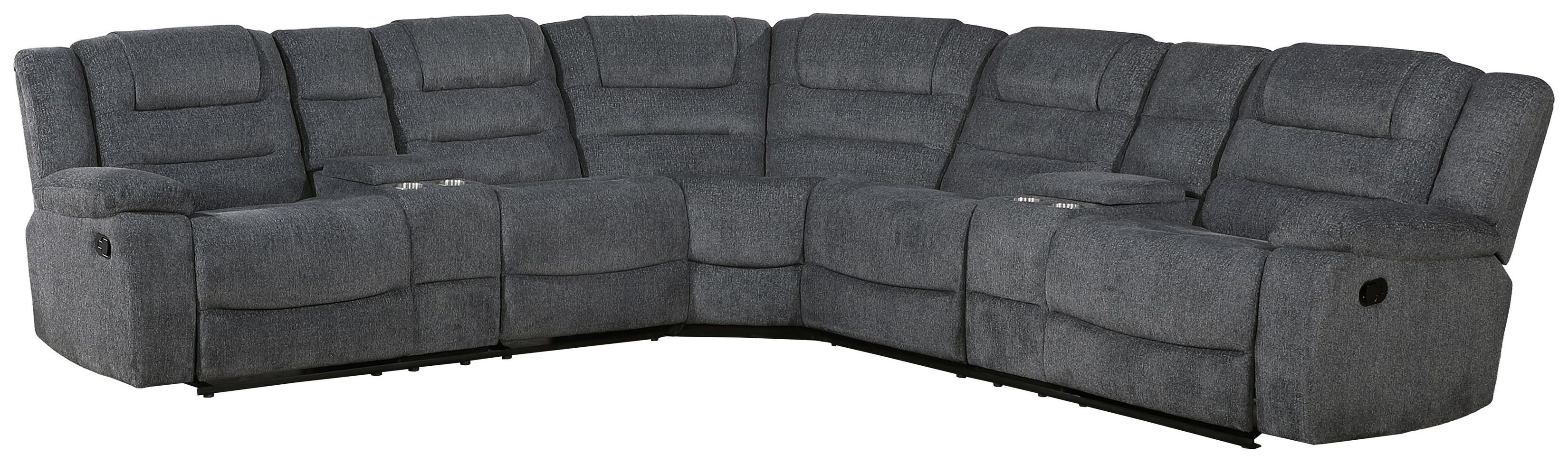Redondo Dark Gray Reclining Sectional from New Classic | Coleman Furniture