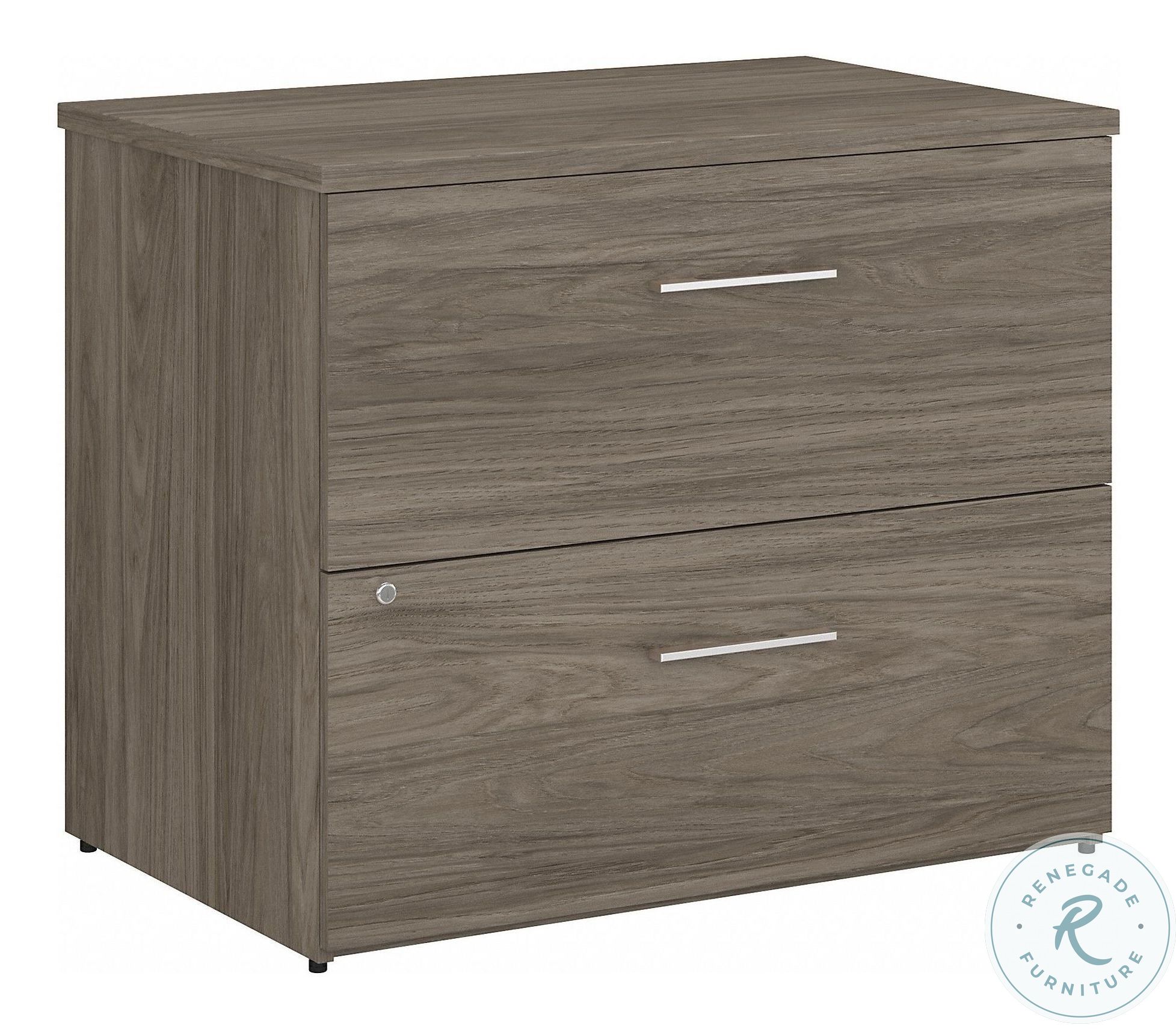 Office 500 Modern Hickory 36" 2 Drawer Lateral File Cabinet from Bush ...