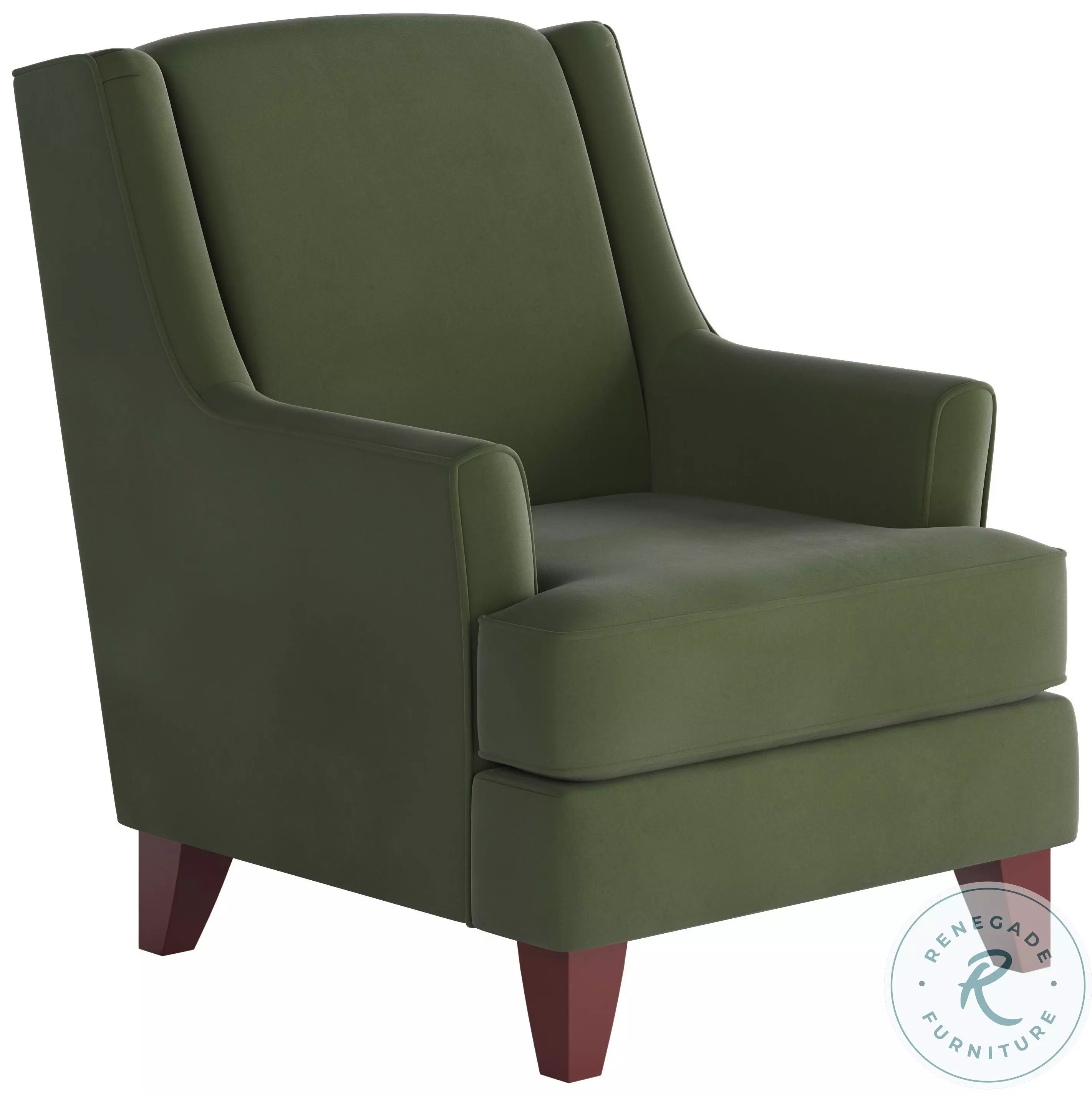 Bella Green Forrest Wing Back Accent Chair From Southern Home ...