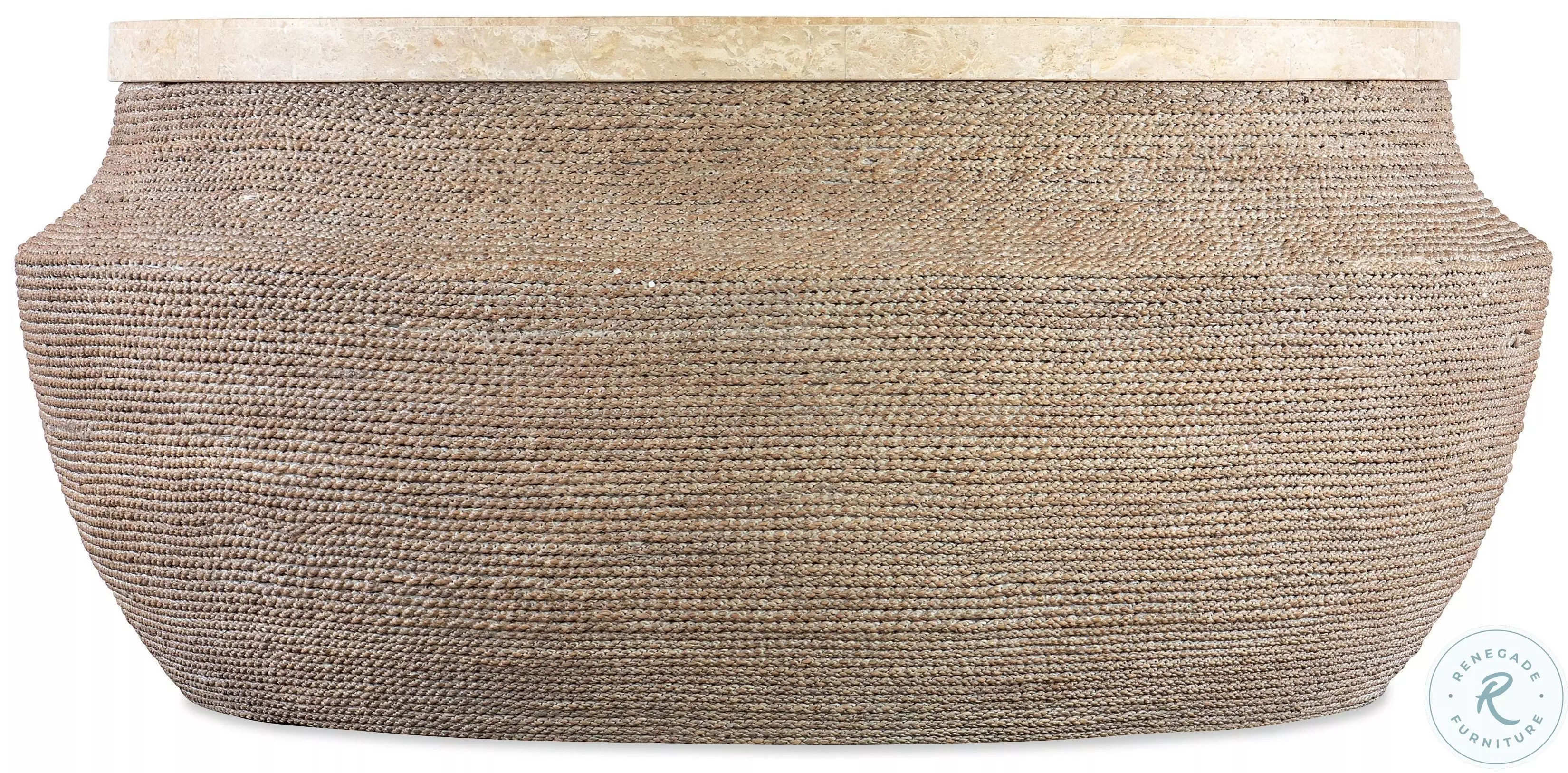 Retreat Brown Beige And Cream Round Cocktail Table From Hooker ...