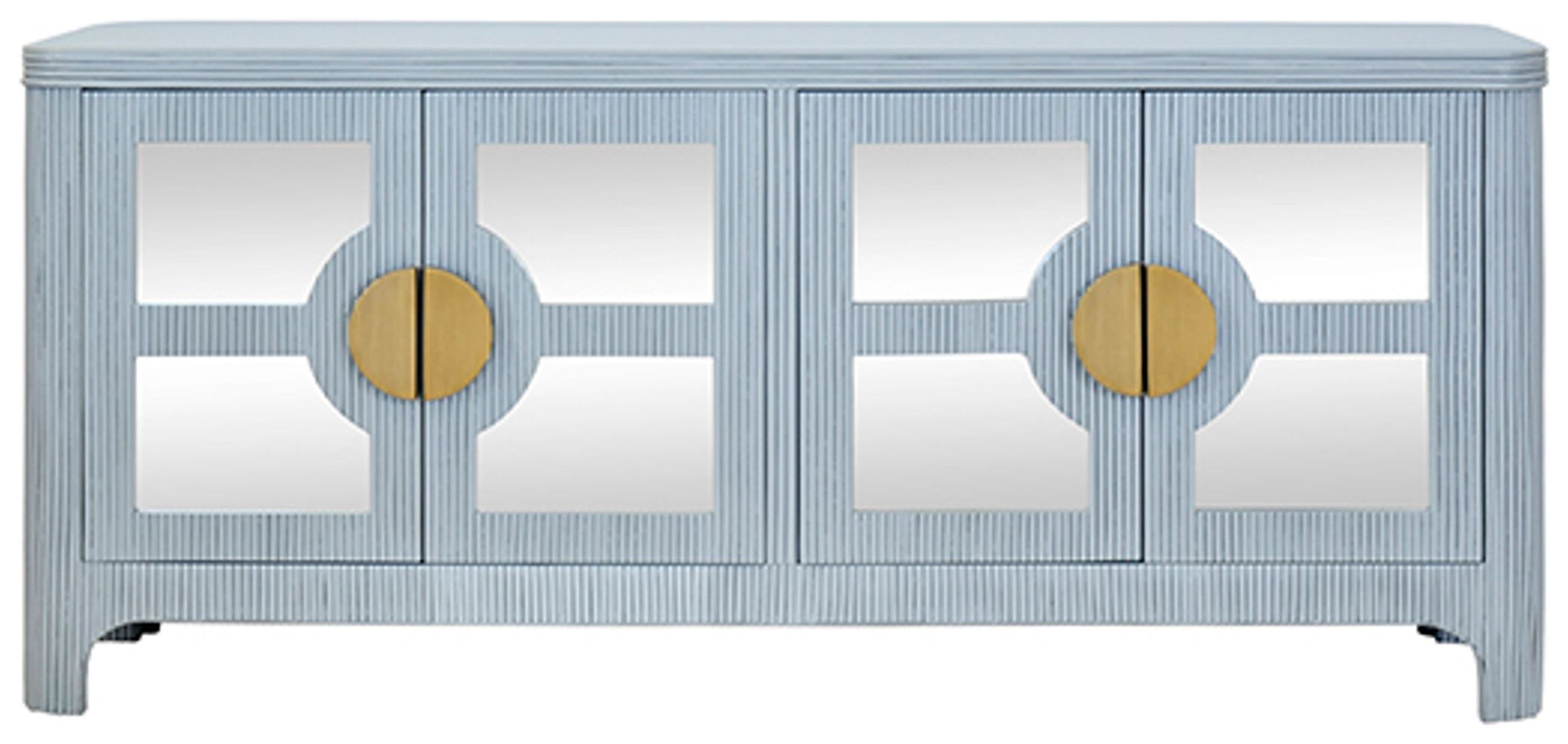 Opal Painted Light Blue 4 Door Buffet from Worlds Away | Coleman Furniture