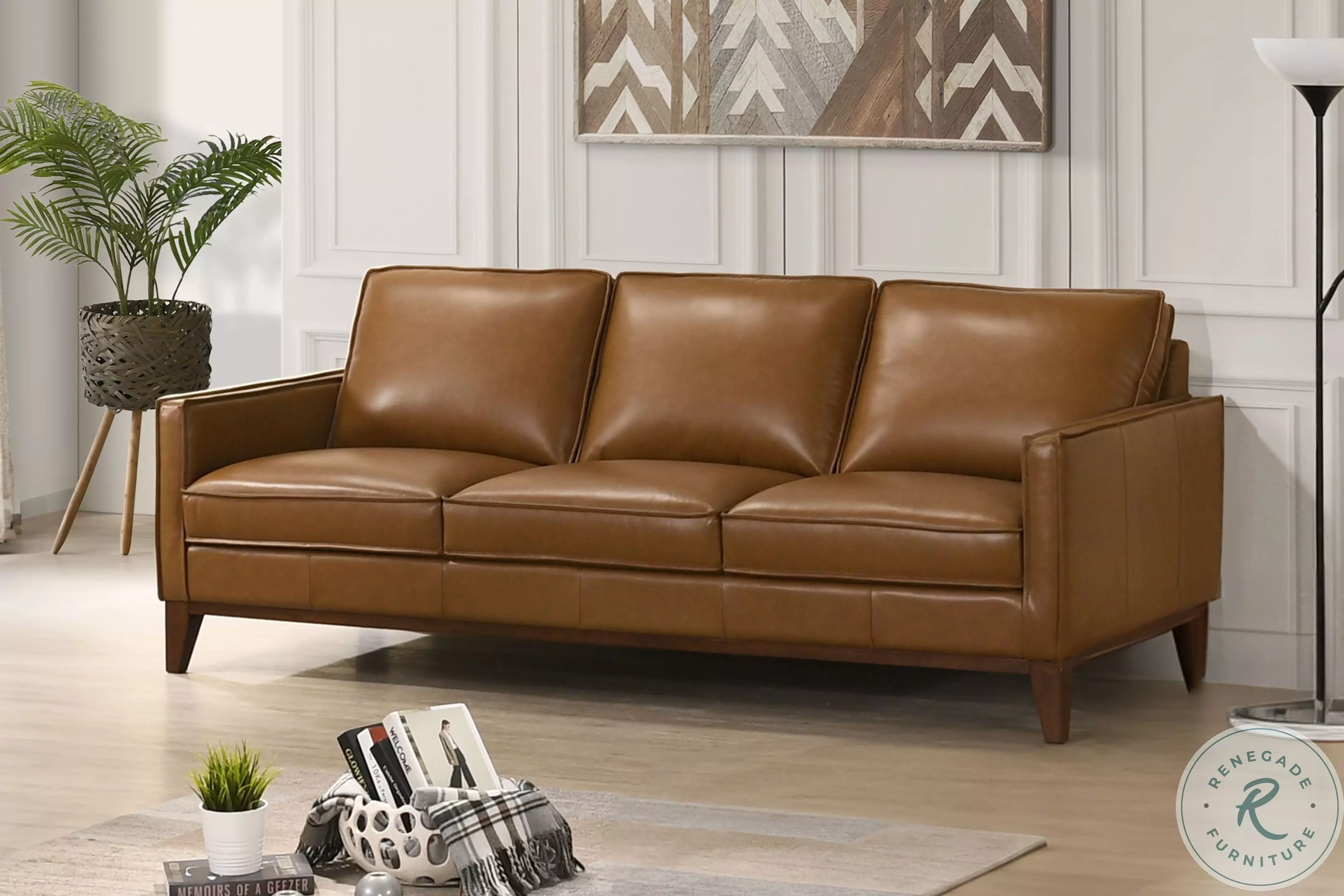 Caspar Caramel Sofa From New Classic | Coleman Furniture