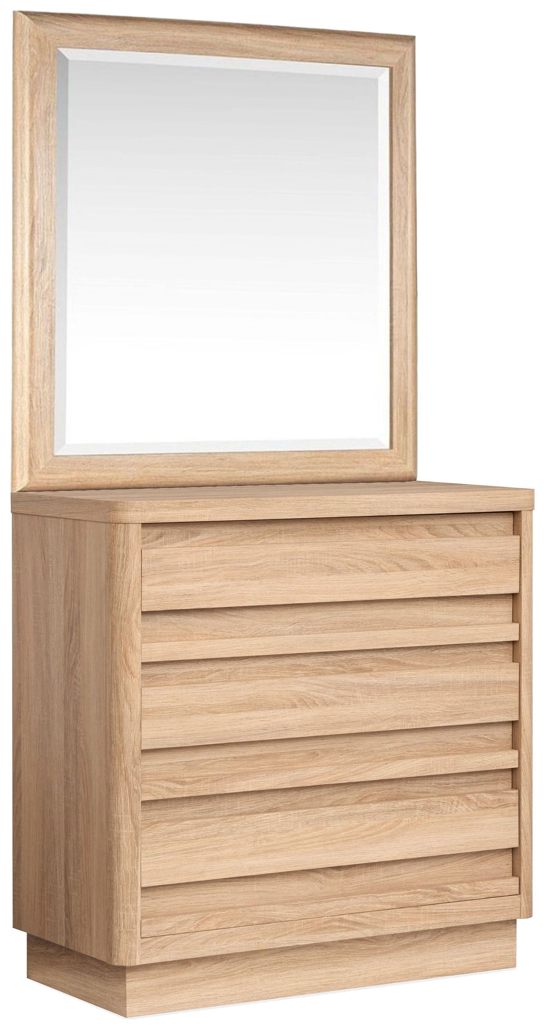 Brentwood Heights Provincial Brown 3 Drawer Dresser with Rectangular ...