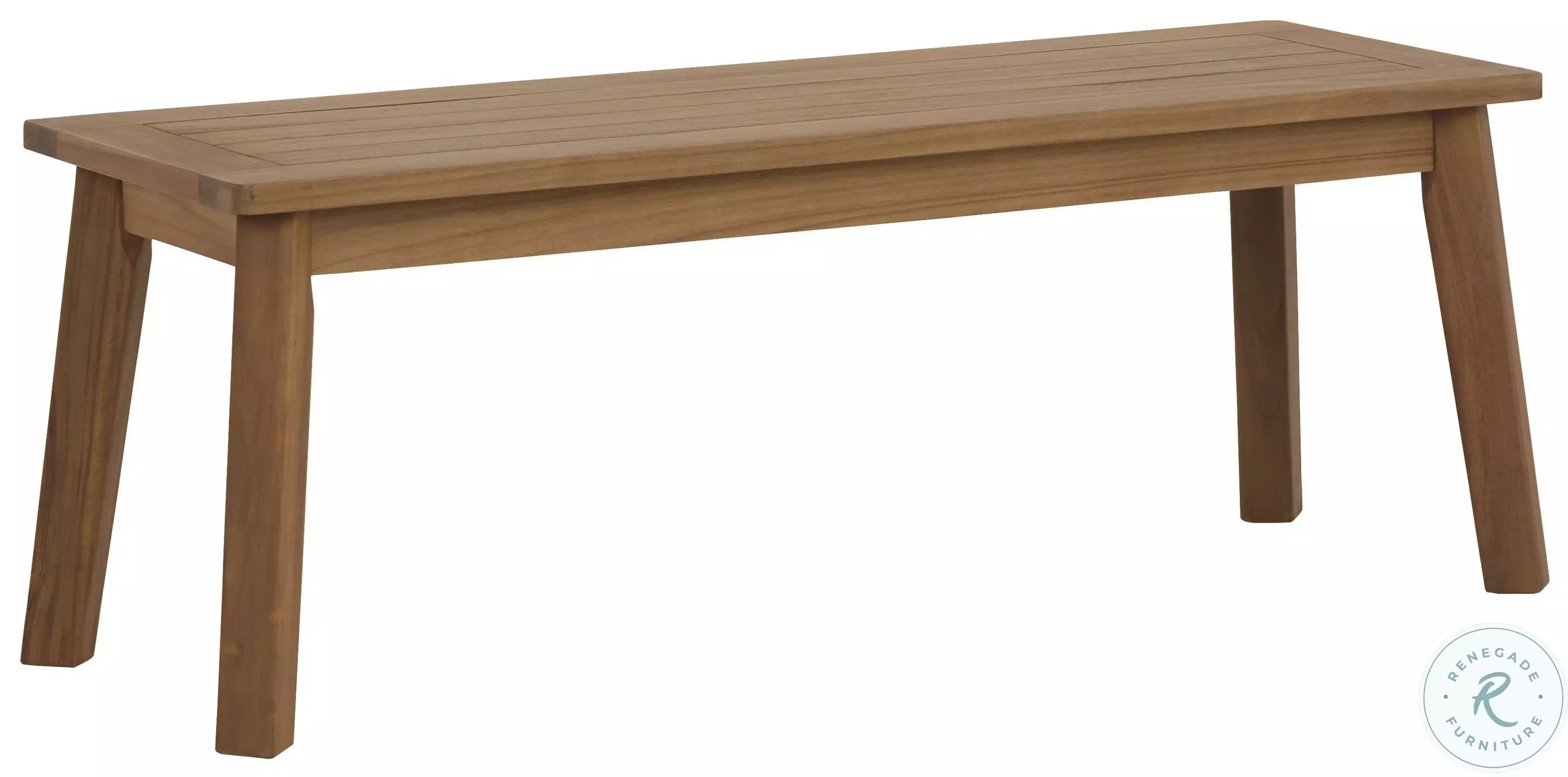 Janiyah Light Brown Outdoor Dining Bench From Ashley Furniture ...
