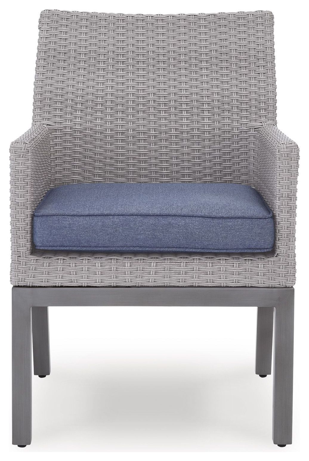 Dillon Beach Blue Performance Fabric Outdoor Arm Chair with Cushion Set ...