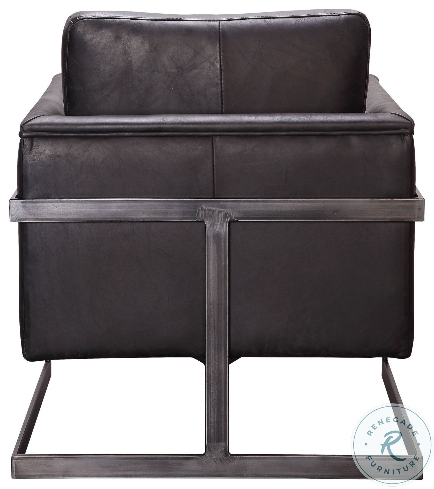 Luxe Black Club Chair from Moes Home | Coleman Furniture