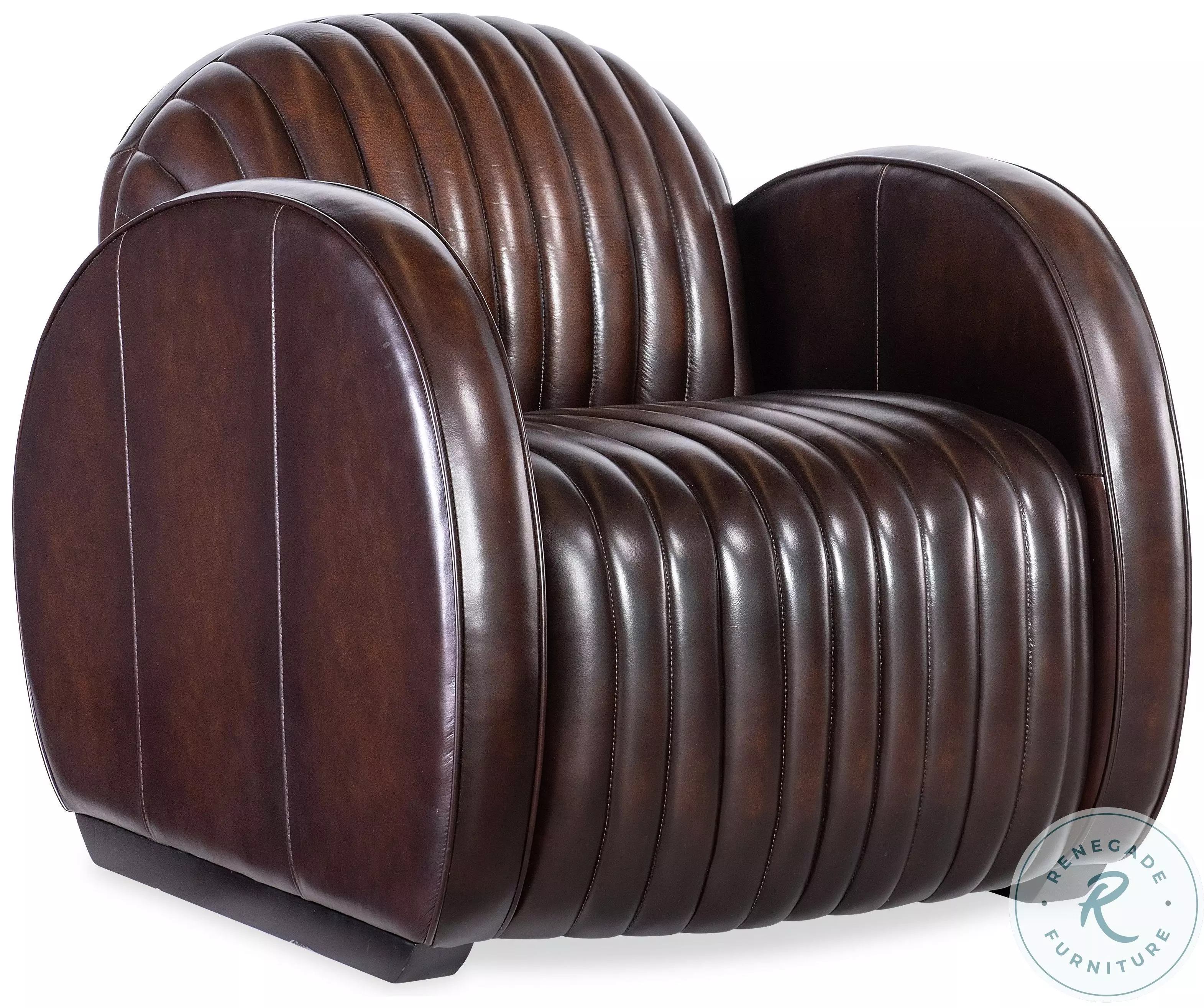 Ellison Brown Leather Chair From Hawthorne Living | Coleman Furniture