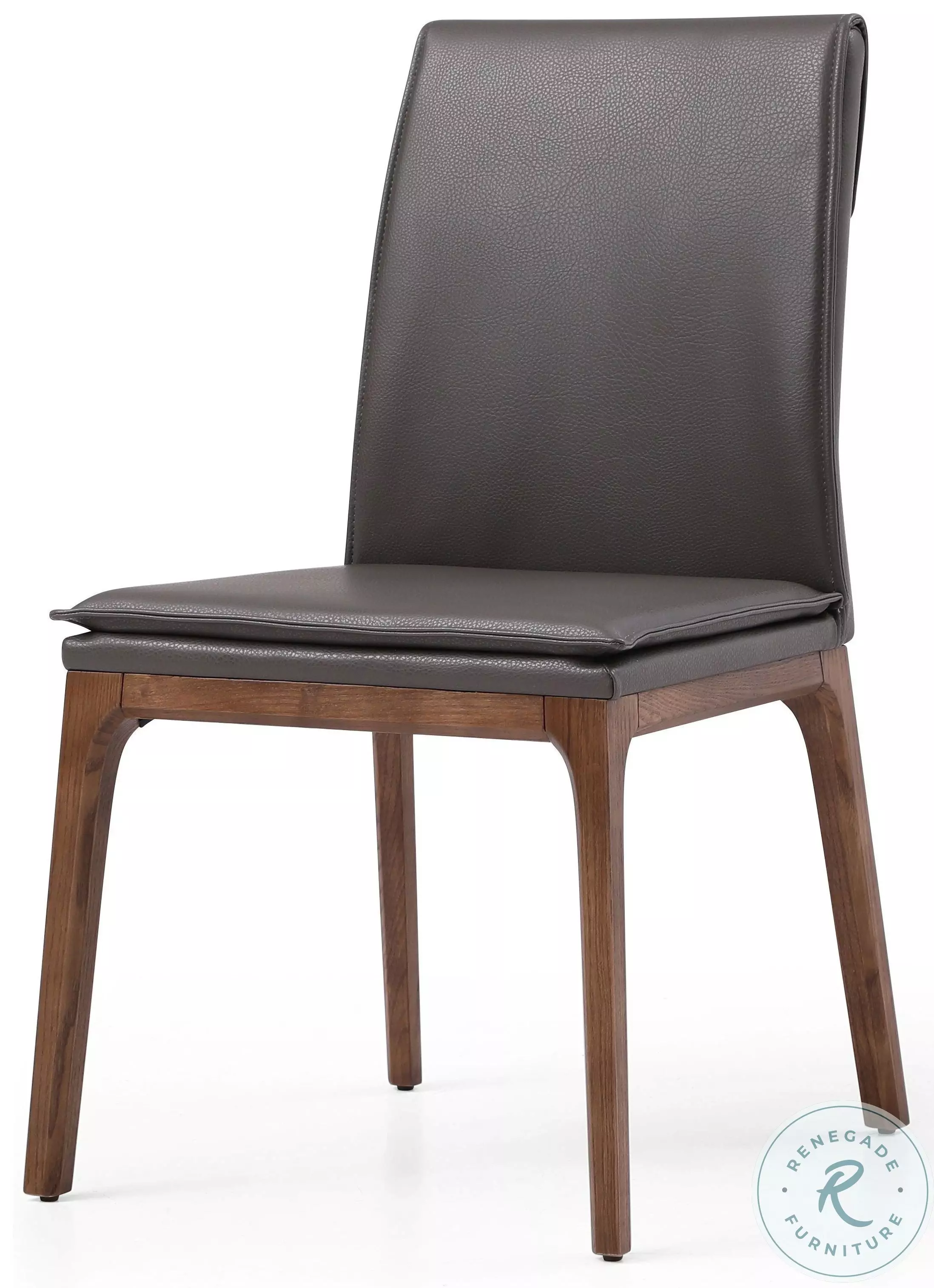 Portland Gray And Walnut Dining Chair Set of 2 From JNM | Coleman Furniture