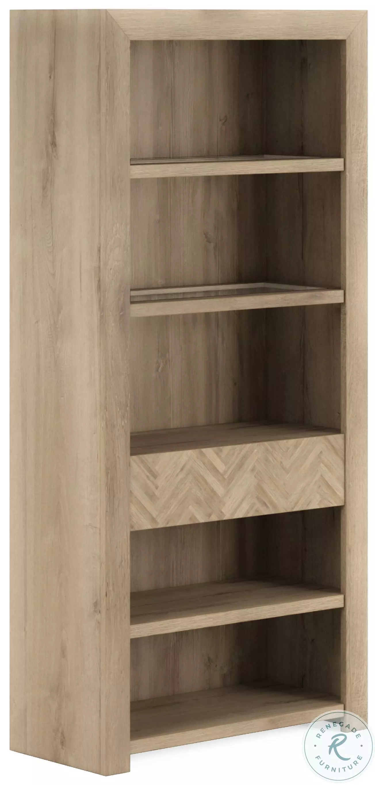 Garrison Washed Oak Bookcase From ART | Coleman Furniture