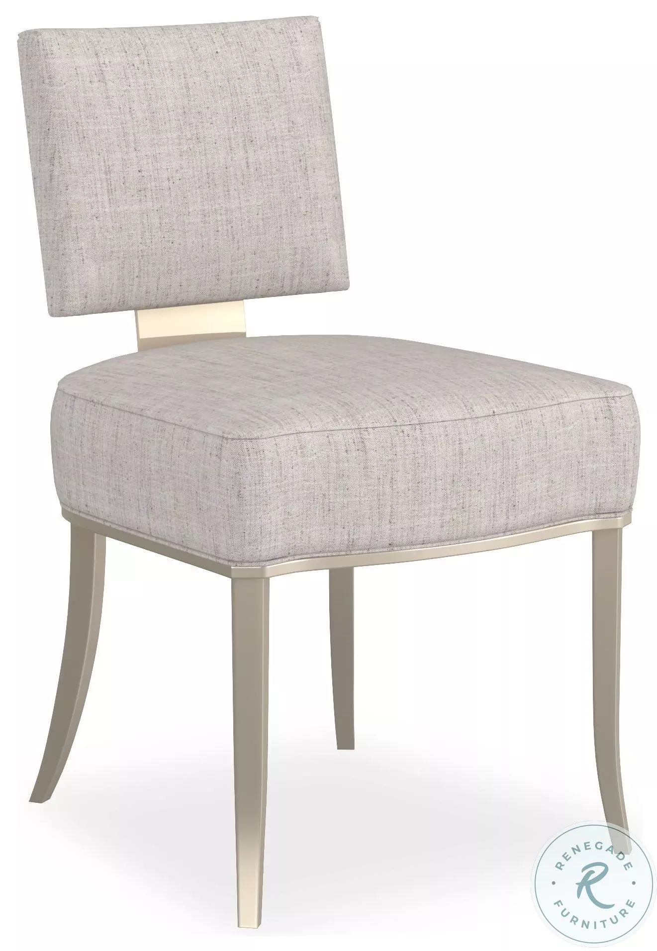 Reserved Seating Light Gray And Soft Silver Side Chair From Caracole ...