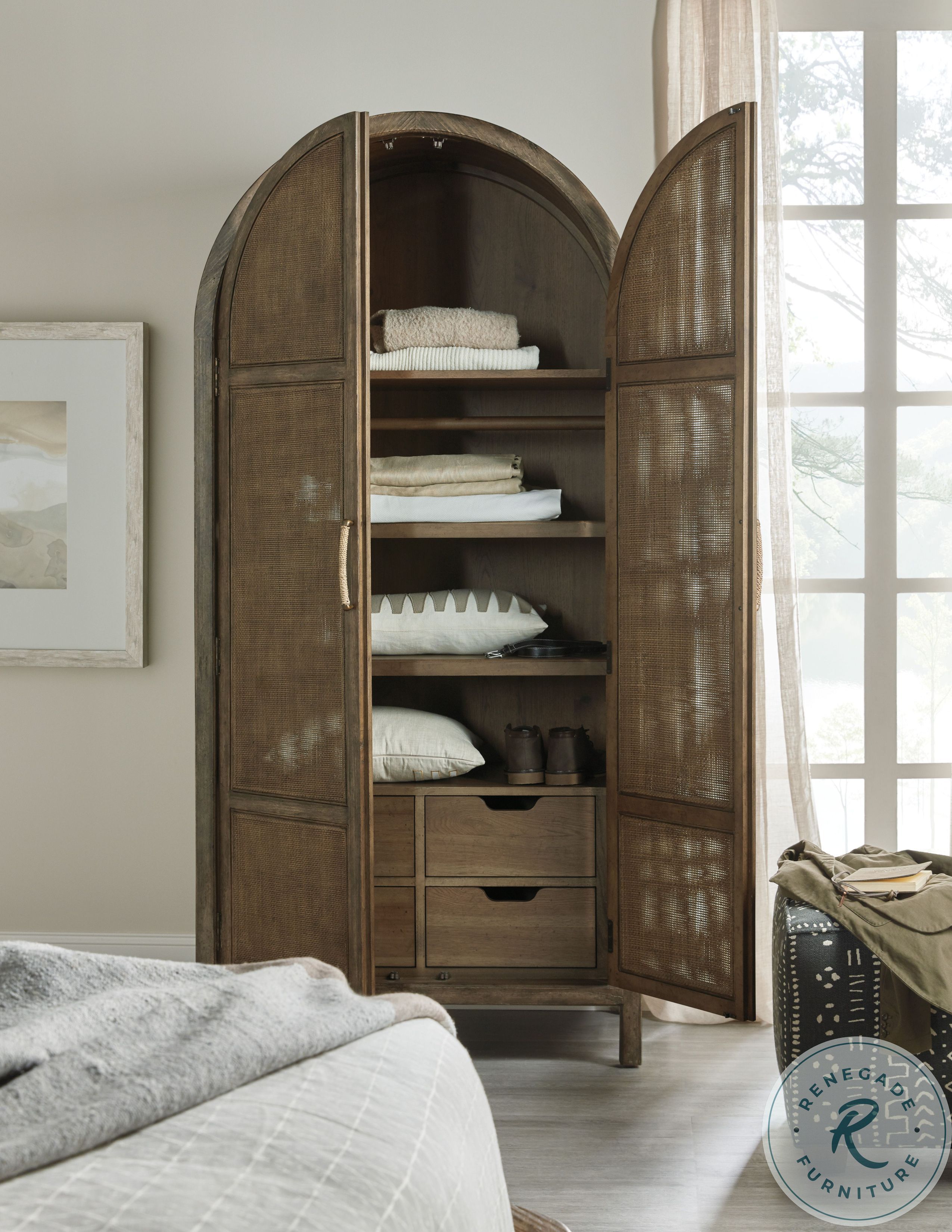 Sundance Rich Dynamic Brown Wardrobe From Hooker | Coleman Furniture