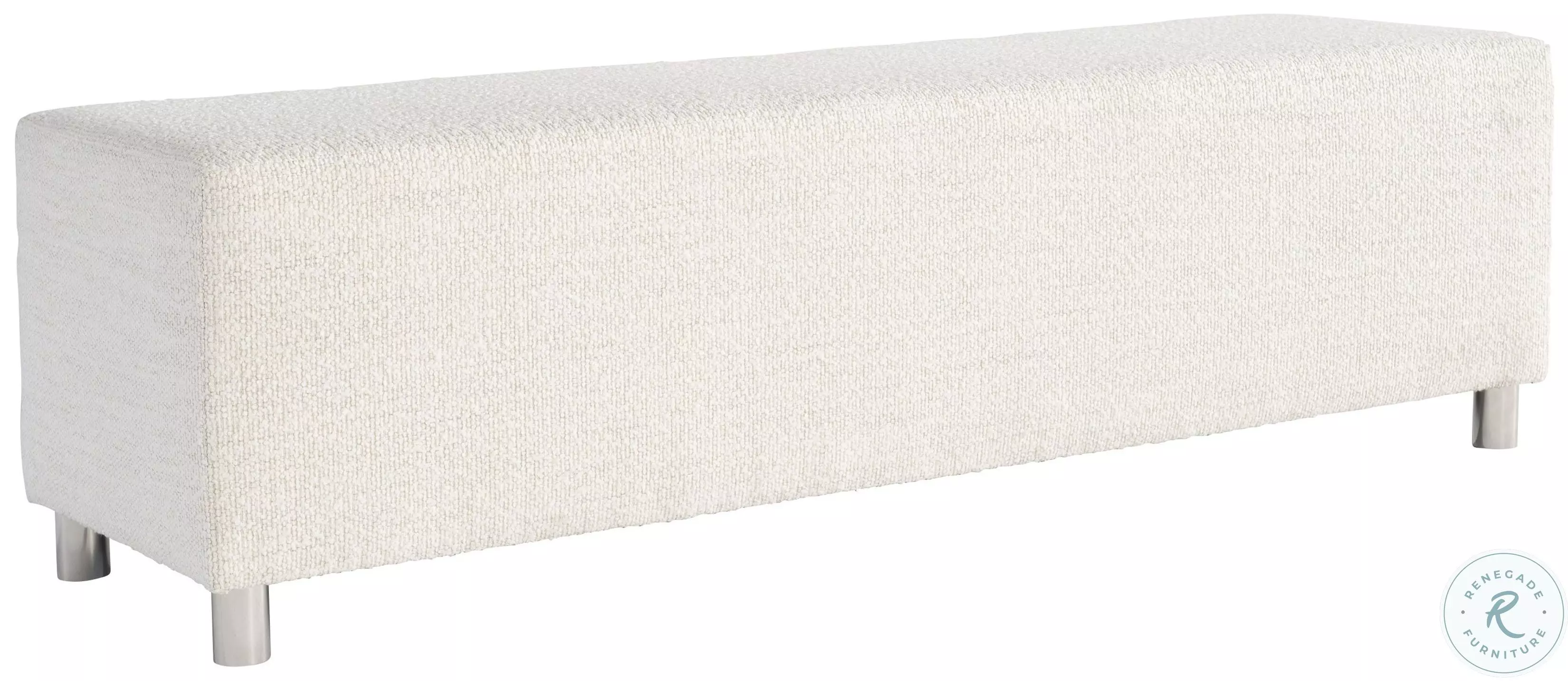 Modulum White Rectangular Bench From Bernhardt Furniture | Coleman ...