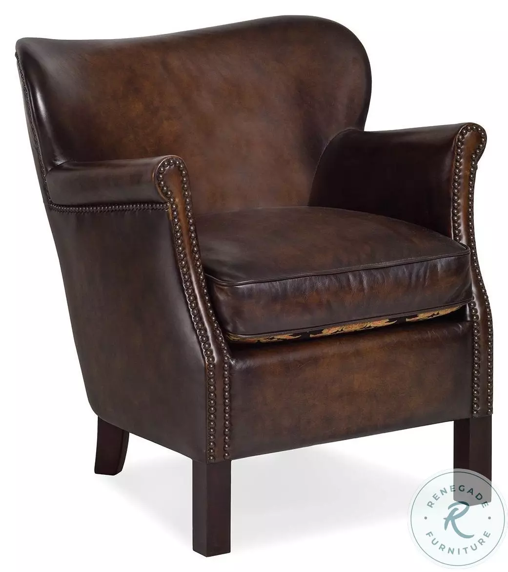 Malcolm Hunter Tobacco Leather Occasional Chair From Maitland-Smith ...