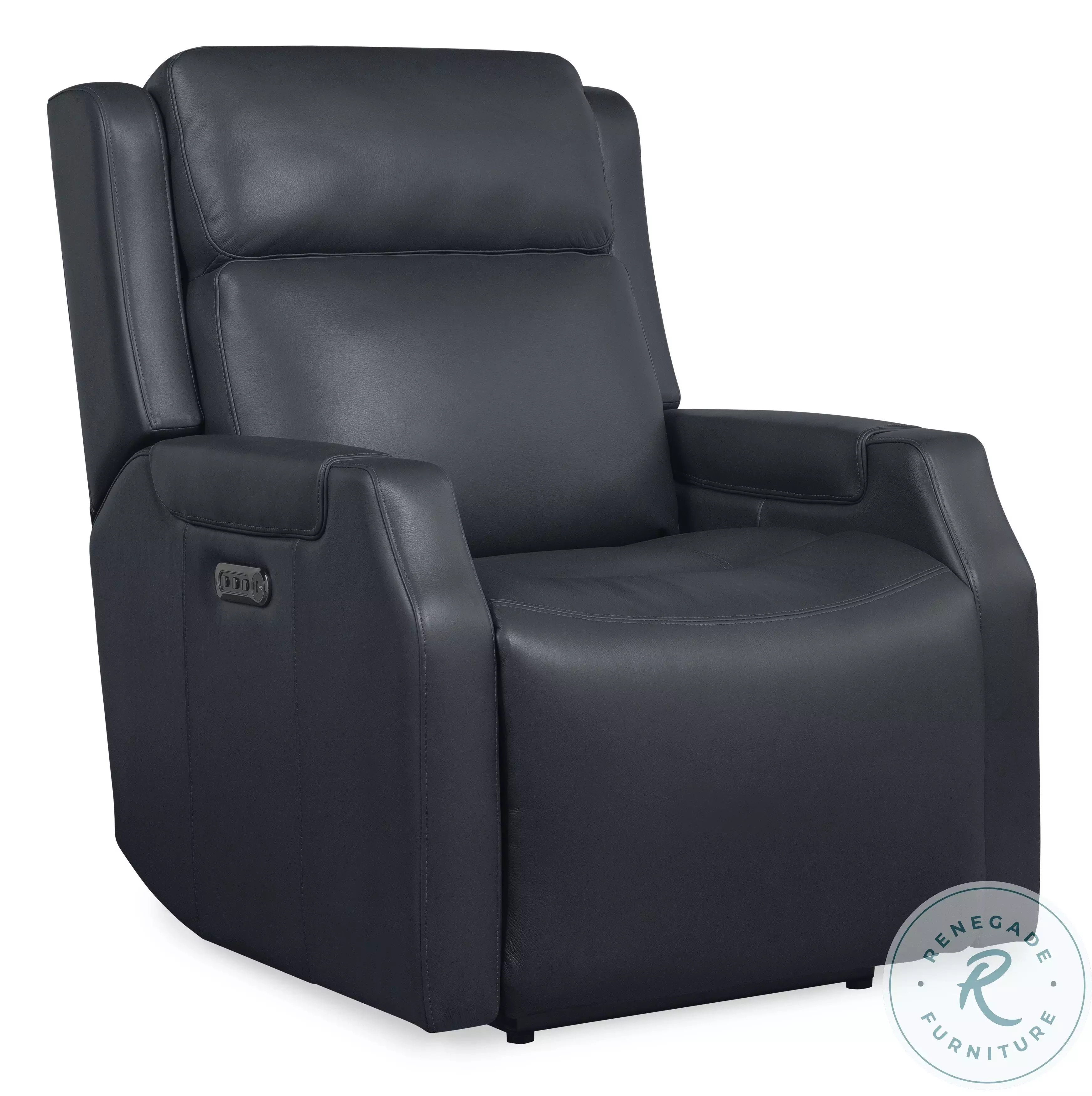Nelson Salvo Denim Leather Zero Gravity Power Recliner with Power ...