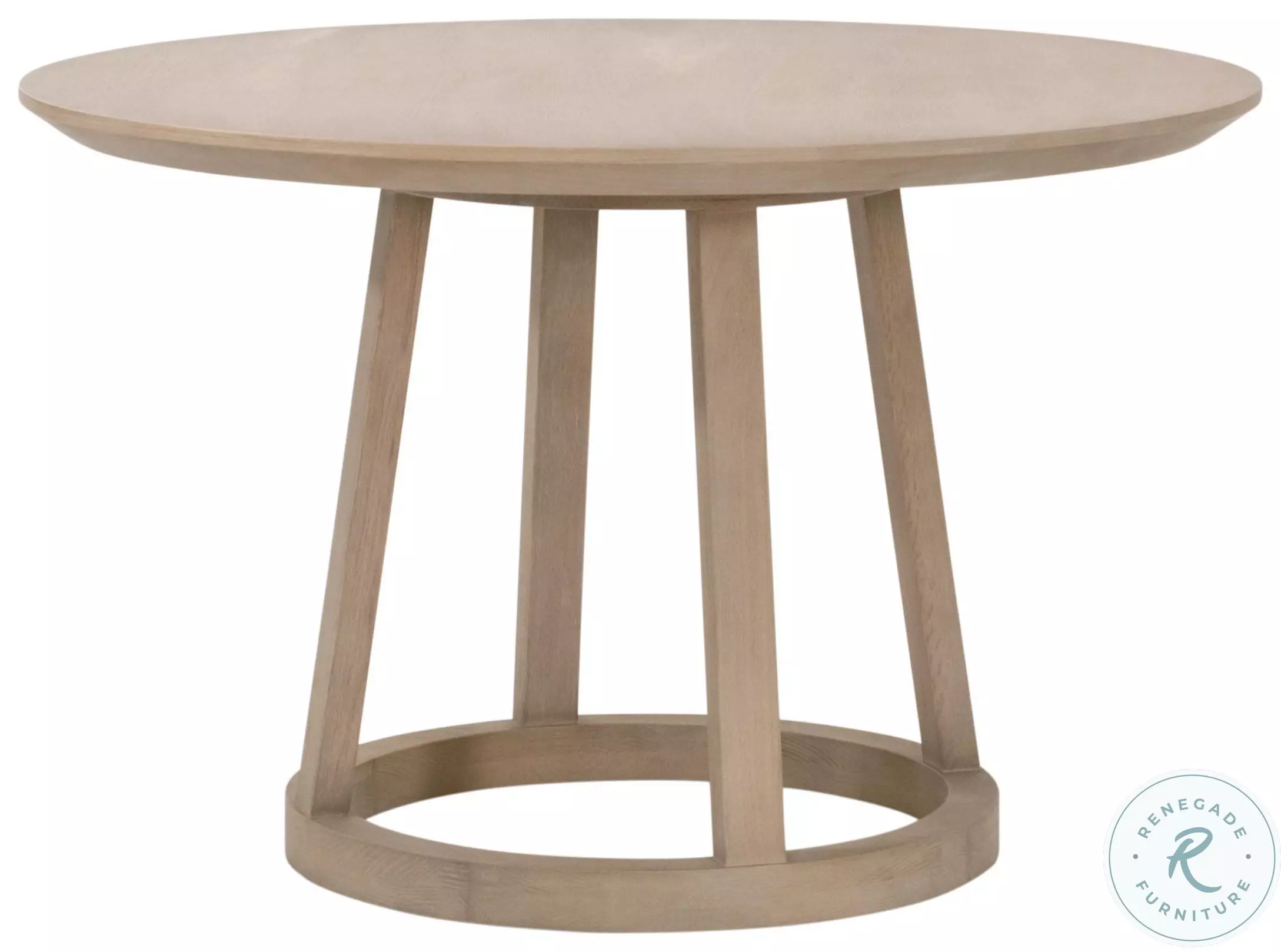 Reeves Smoke Gray Oak Round Dining Table From Essentials for Living | Coleman Furniture