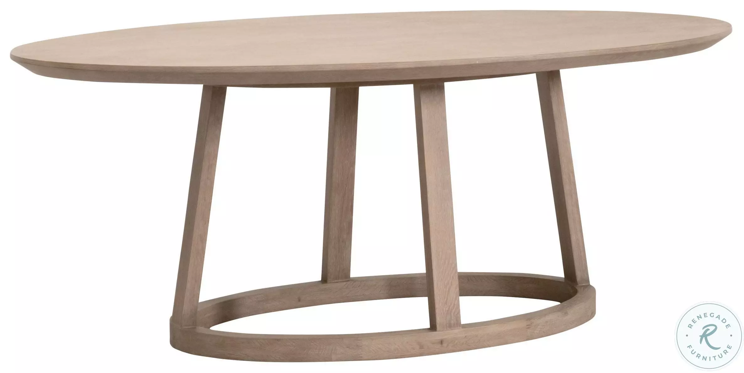 Reeves Smoke Gray Oak Oval Dining Table From Essentials for Living | Coleman Furniture