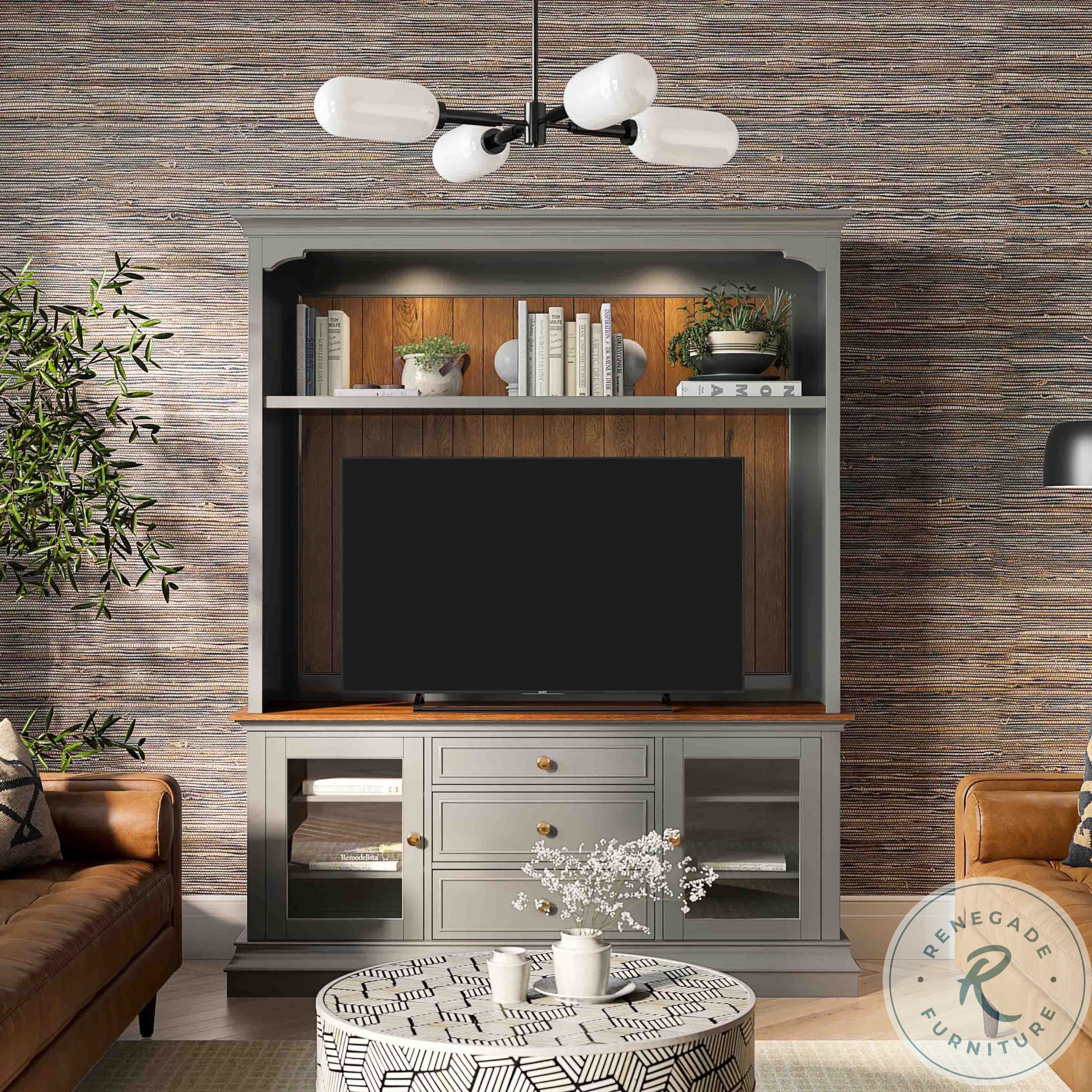 Hudson Gray Entertainment Center for TVs up to 70" From Coleman ...