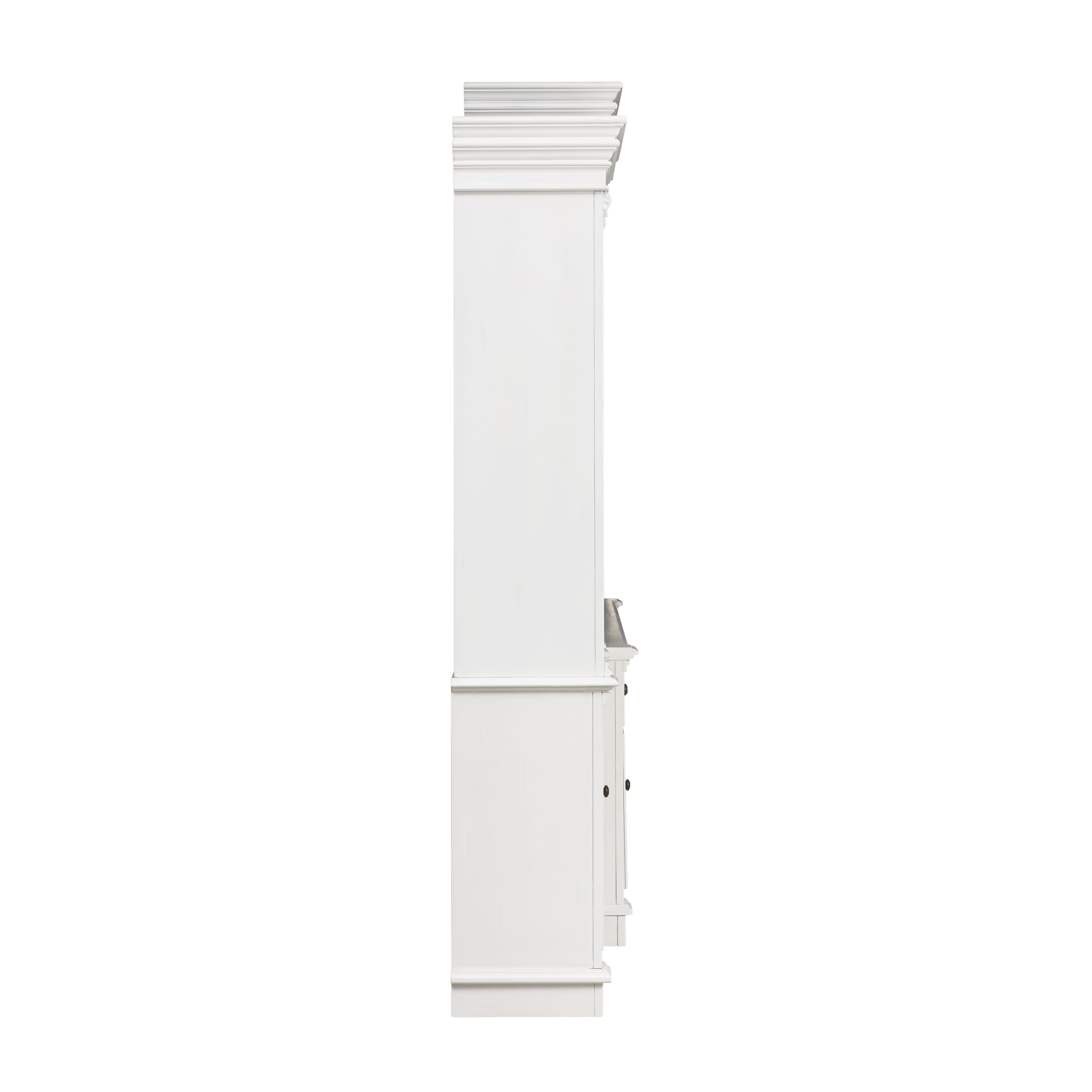 Newport antique white entertainment center store