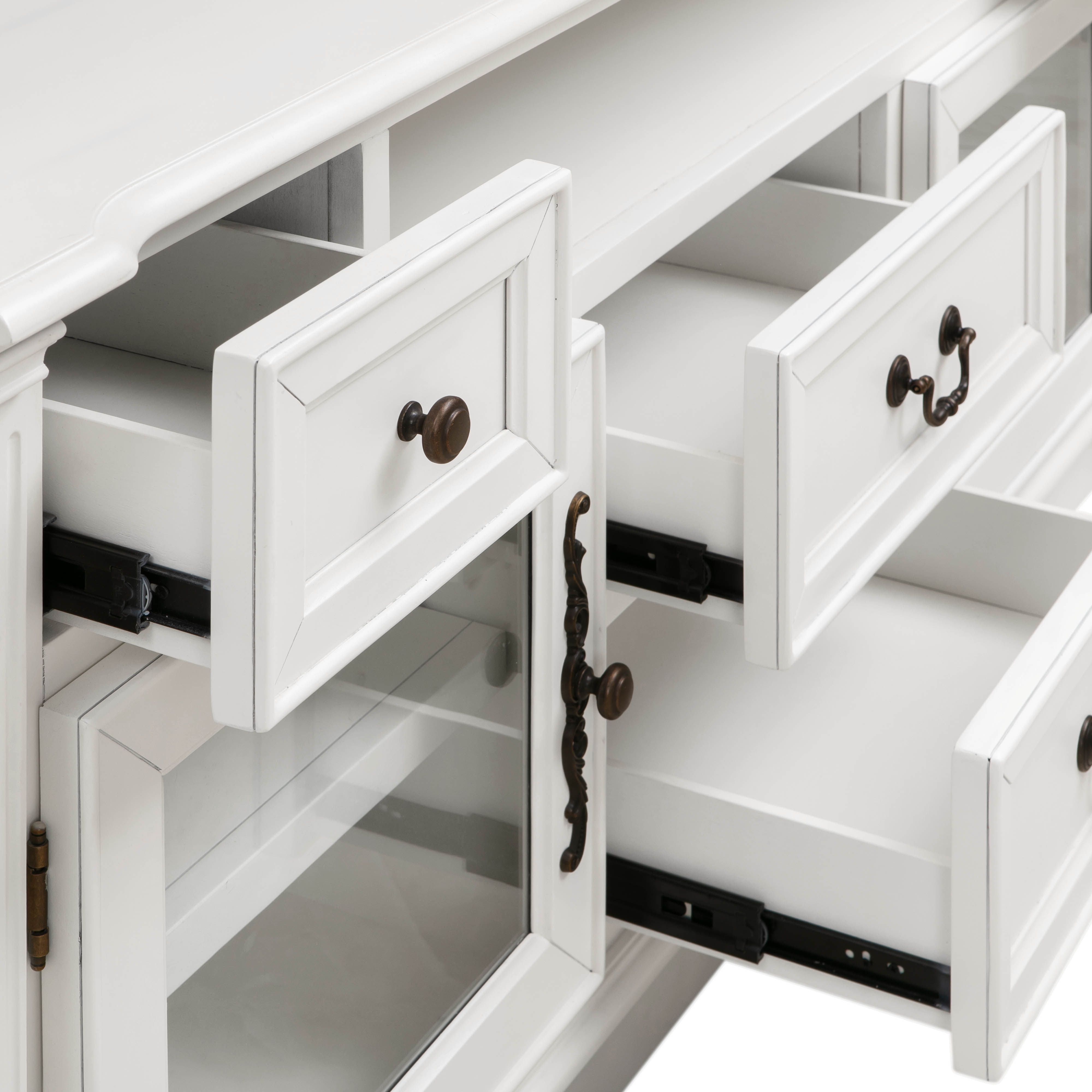 Newport White Entertainment Center for TVs up to 65 from Coleman Furniture