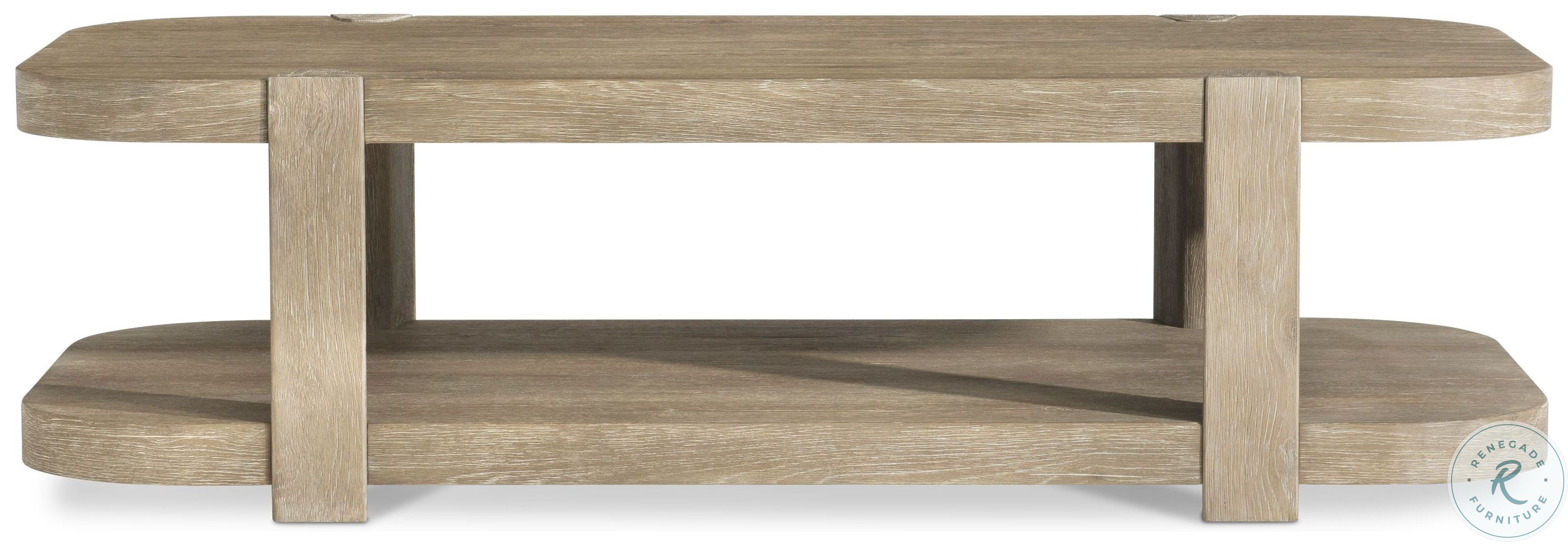 Tribeca Aurum Rectangular Cocktail Table with Storage Shelf From ...