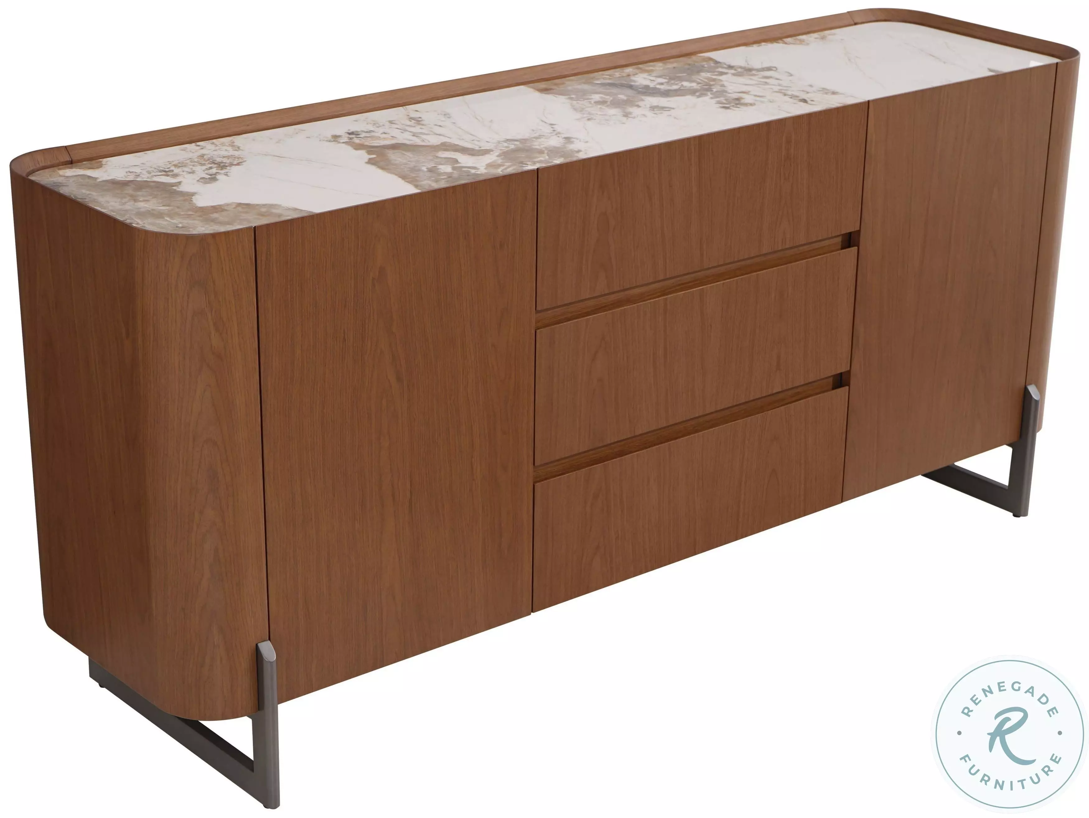 Ruby Walnut Buffet From Chintaly Imports | Coleman Furniture