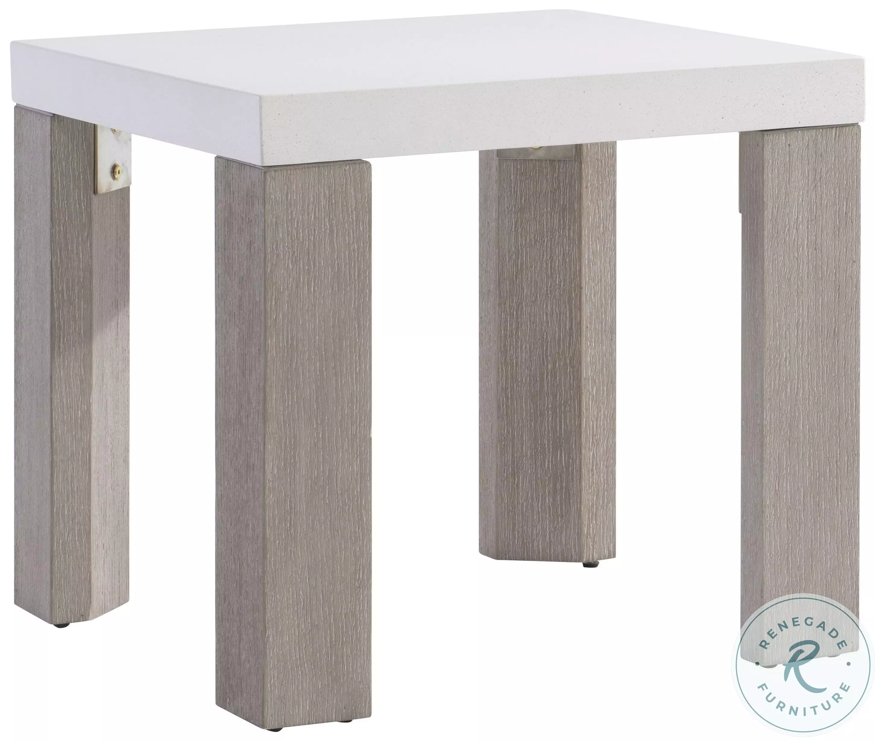 Lorenzo Vintage Cream And Flint Side Table From Bernhardt Furniture ...