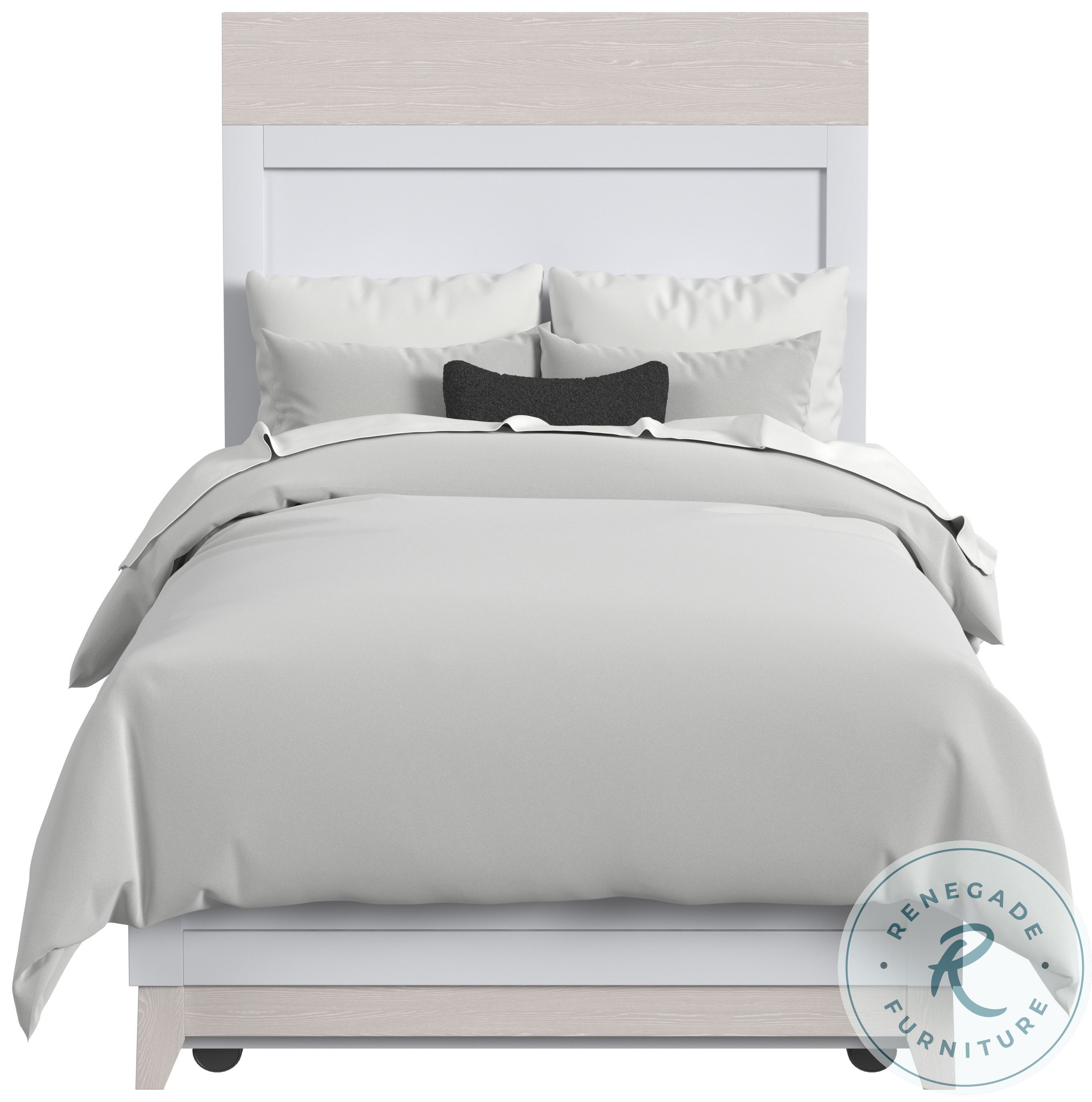 Rowan Ash Linen Twin Bed with Storage From Westwood Baby | Coleman ...