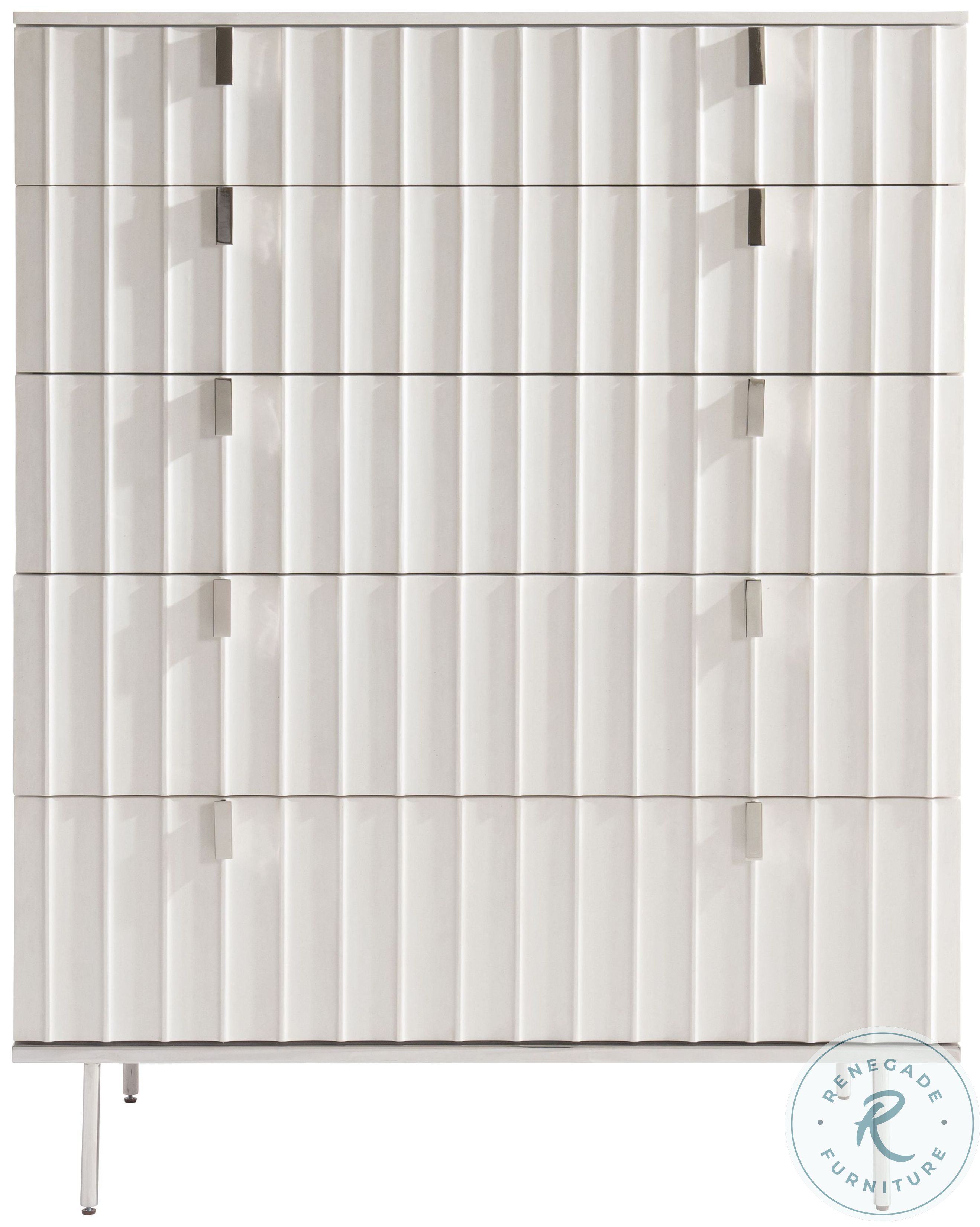 Modulum White Tall Drawer Chest From Bernhardt Furniture | Coleman ...