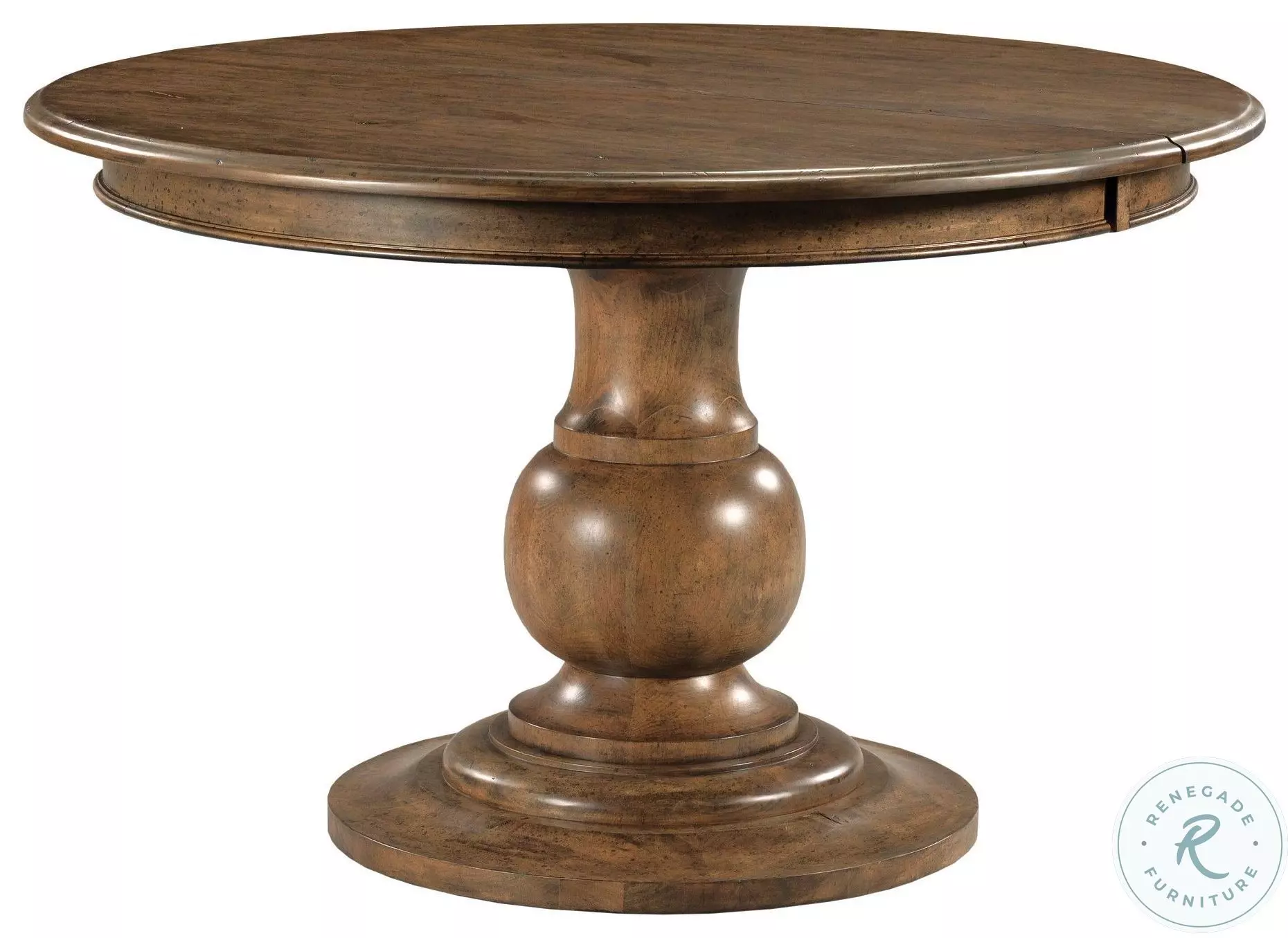Whitson Brentwood Dark Round Pedestal Dining Table from Kincaid ...