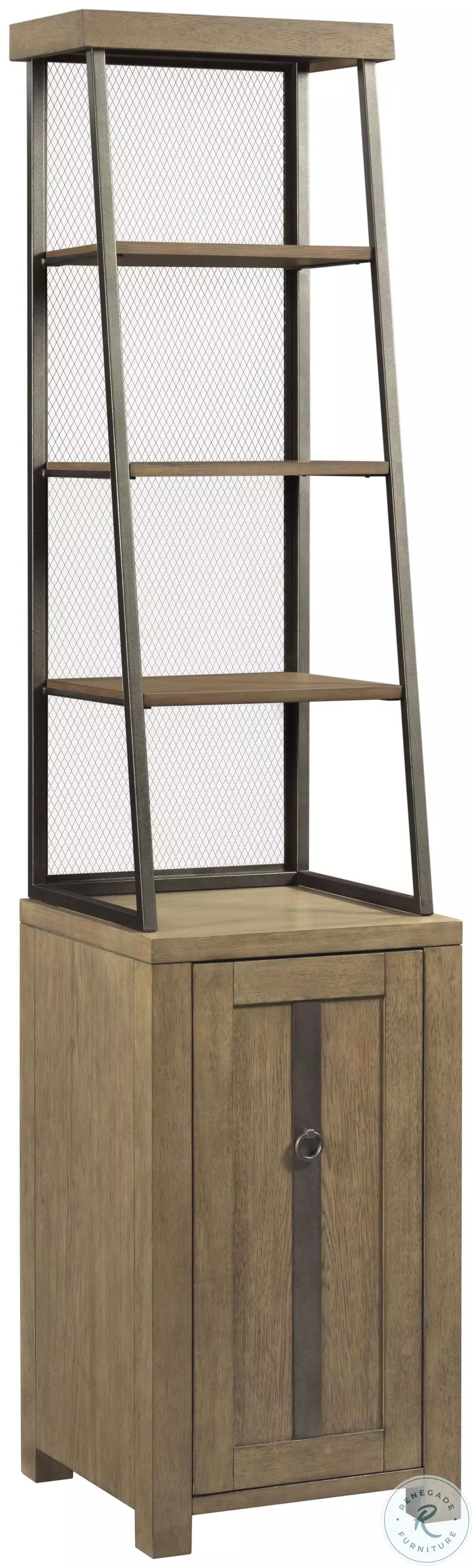 Maya Light Stain Pier Cabinet From Hammary | Coleman Furniture