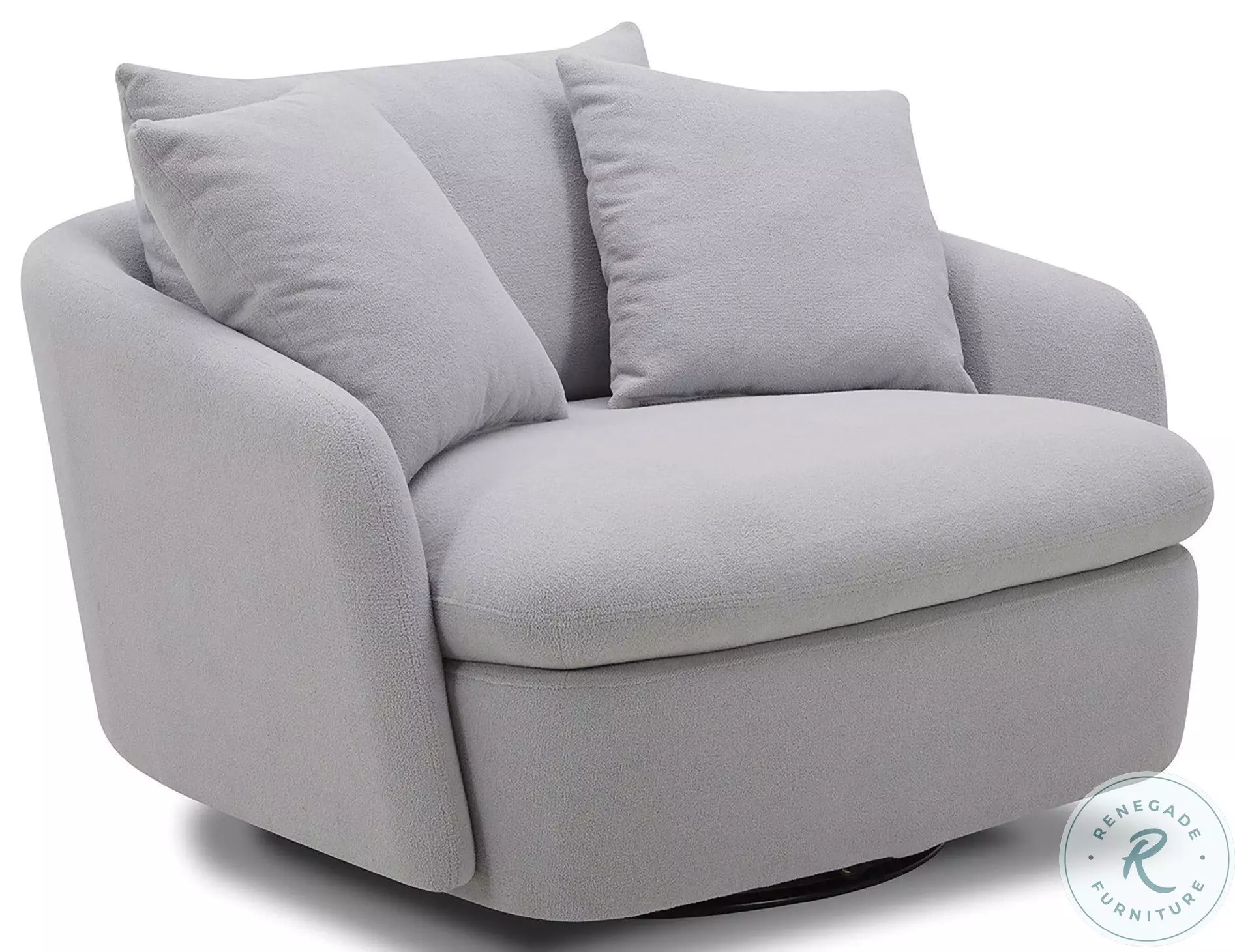 Boomer Dove Grey Large Swivel Chair From Parker Living | Coleman Furniture