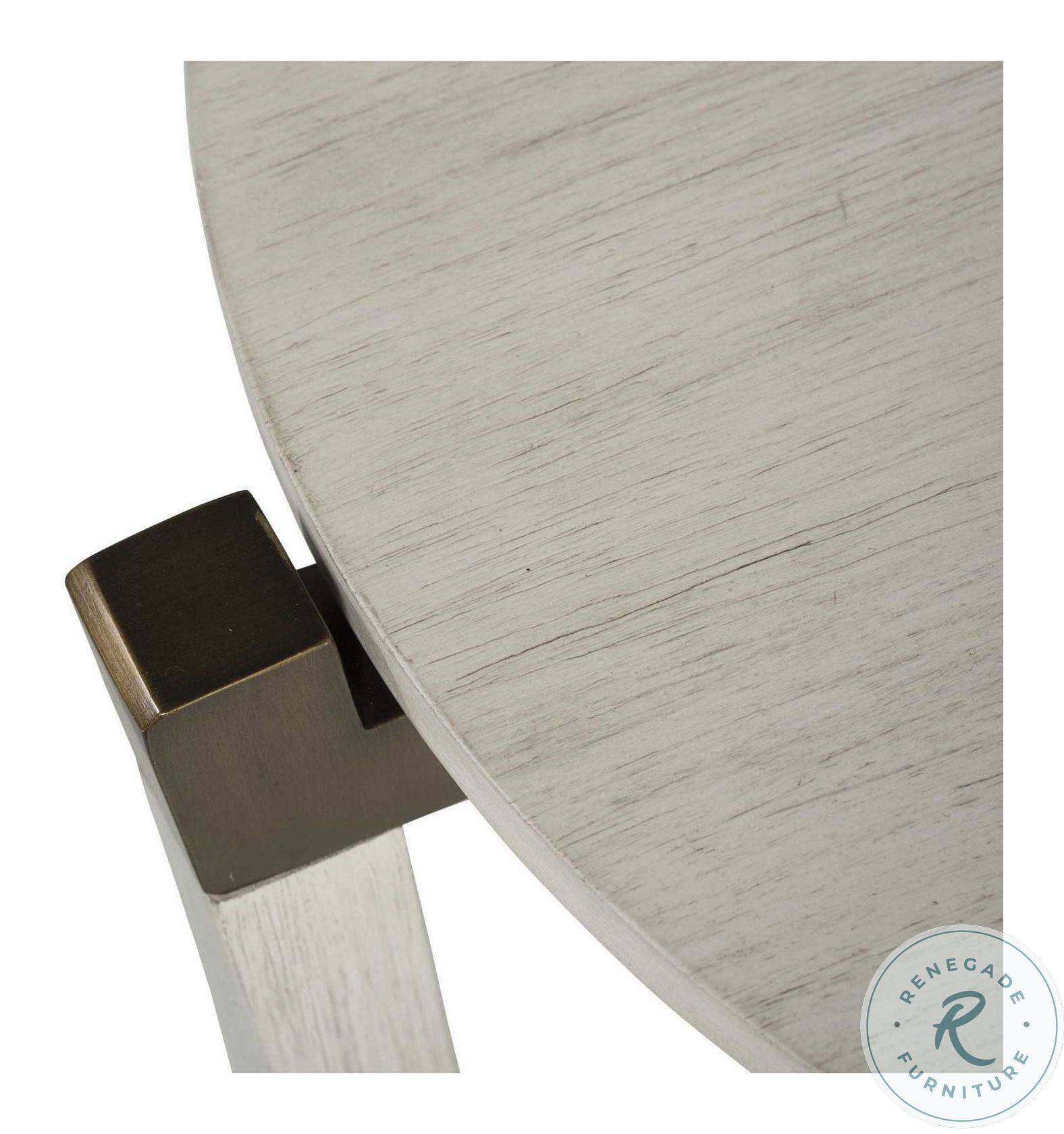 Millis Sesame White Side Table from Gabby | Coleman Furniture