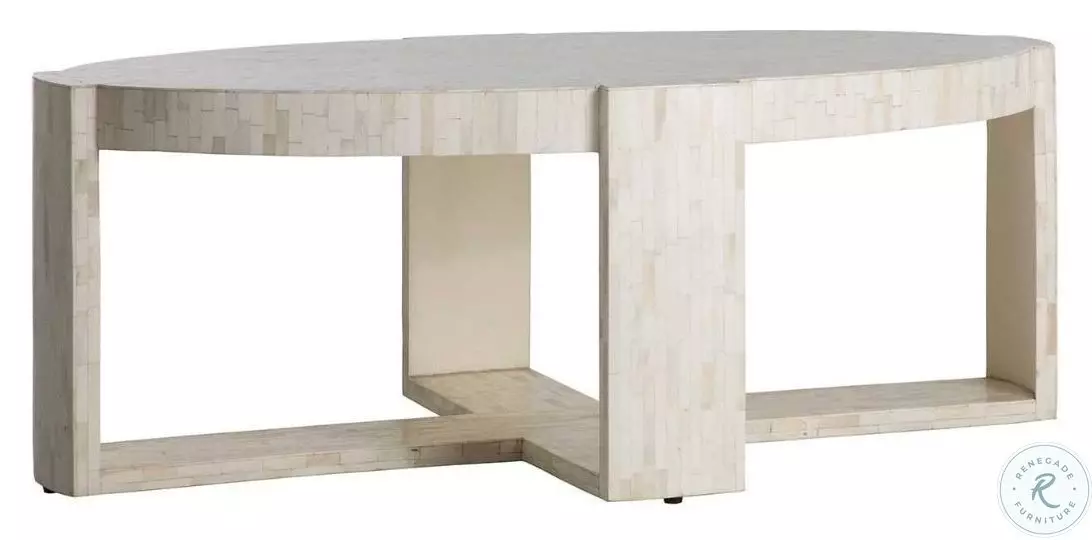 Kenzie Bone Ivory Coffee Table From Gabby | Coleman Furniture