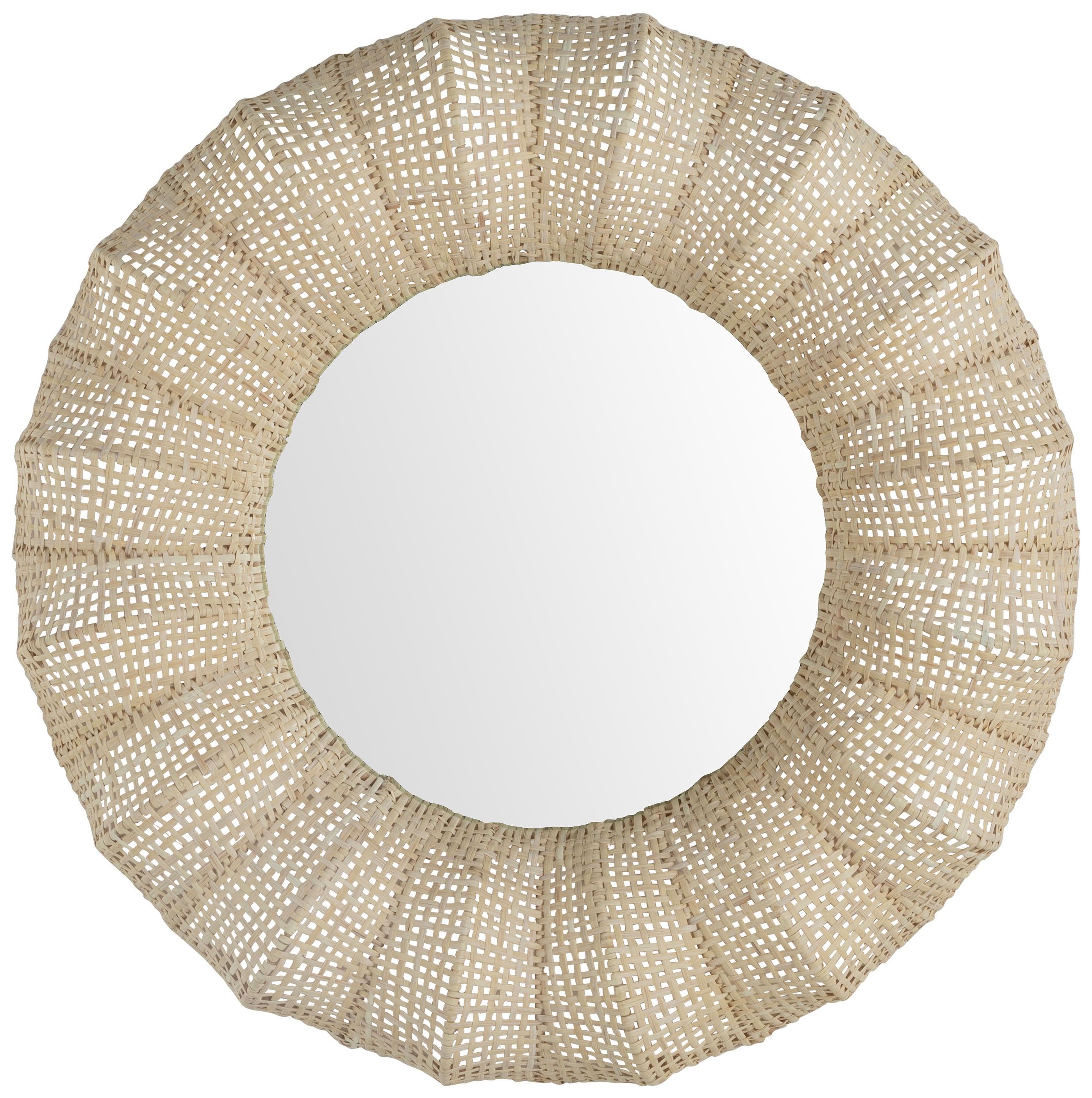 Delilah Winter White Round Accent Mirror From Gabby Furniture | Coleman ...