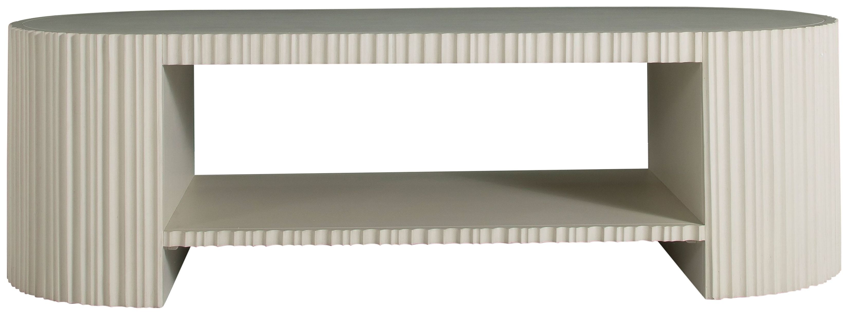 Isadora Sesame White Oval Cocktail Table From Gabby Furniture | Coleman ...