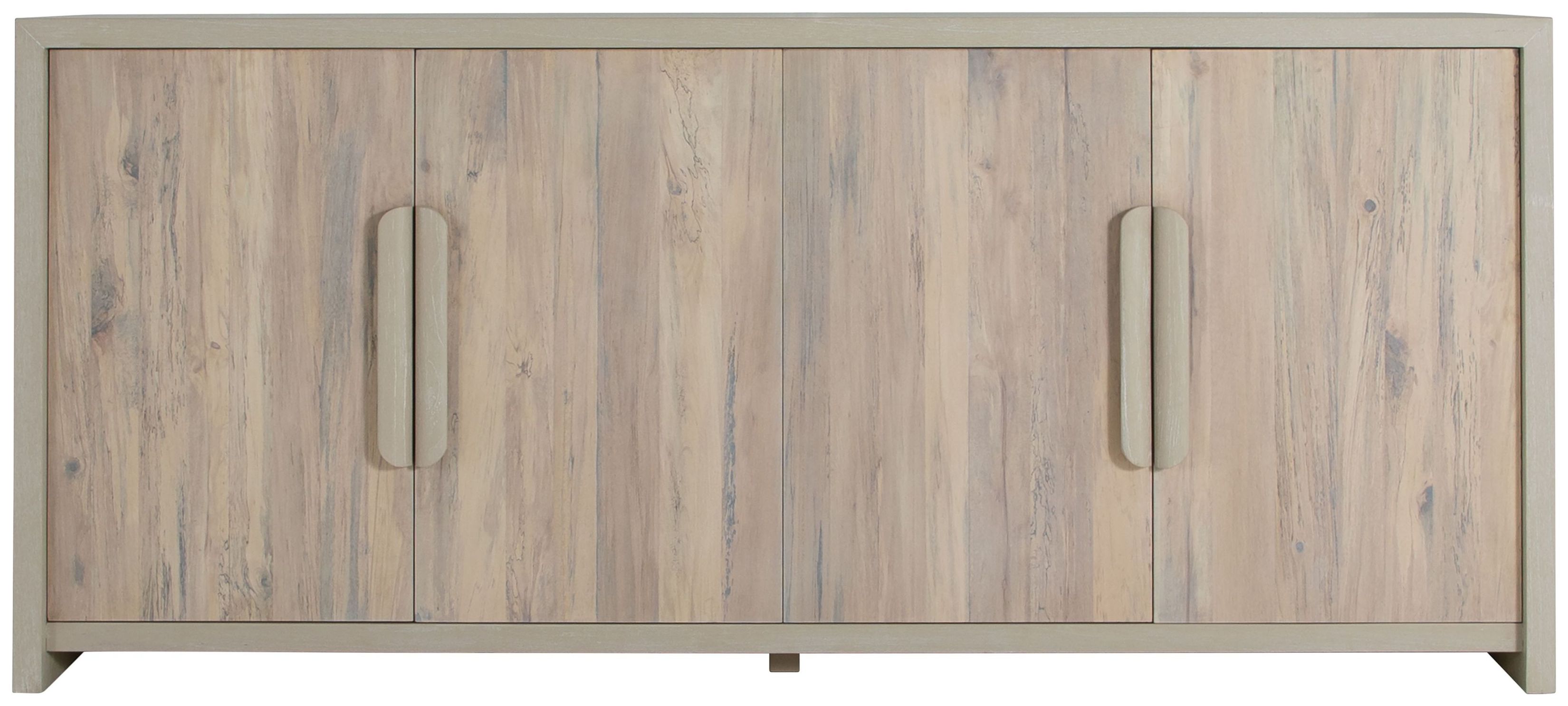 Zacariah Natural Spalted and Cerused White 4 Door Sideboard From Gabby ...