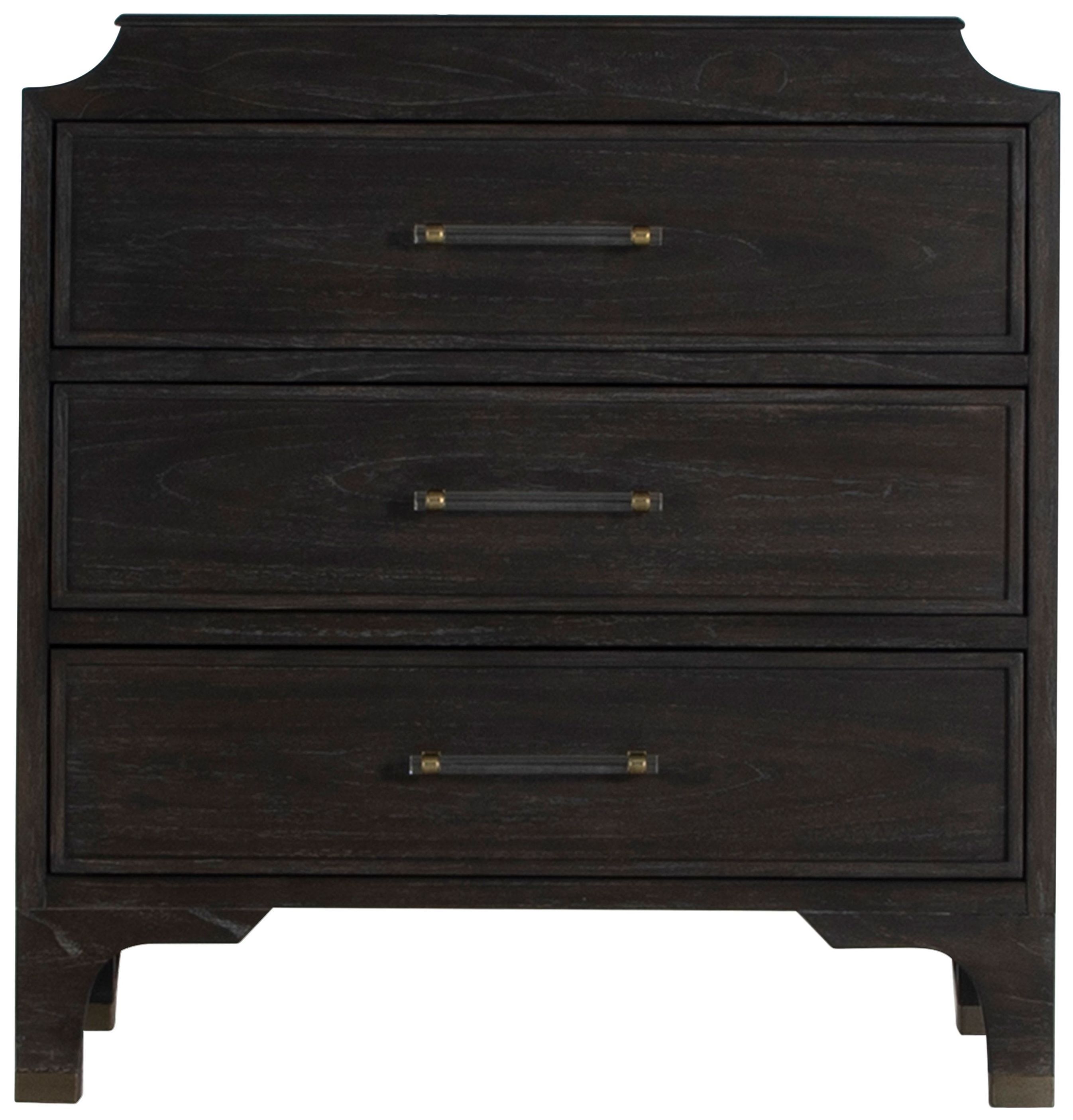 Alexandra Cerused Forest Black 3 Drawer Chest From Gabby Furniture ...
