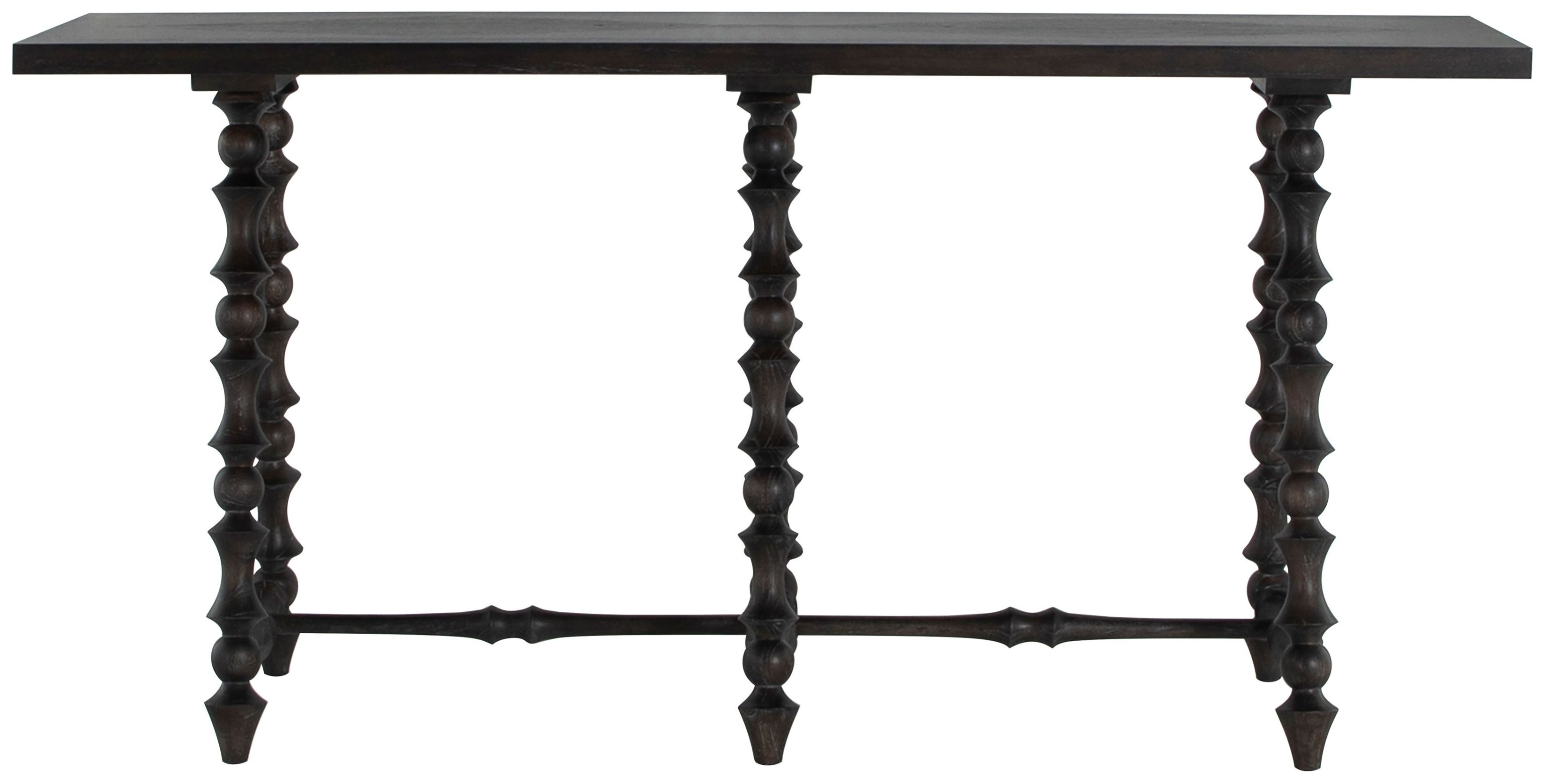 Kirkwood Cerused Forest Black Rectangular Console Table From Gabby ...