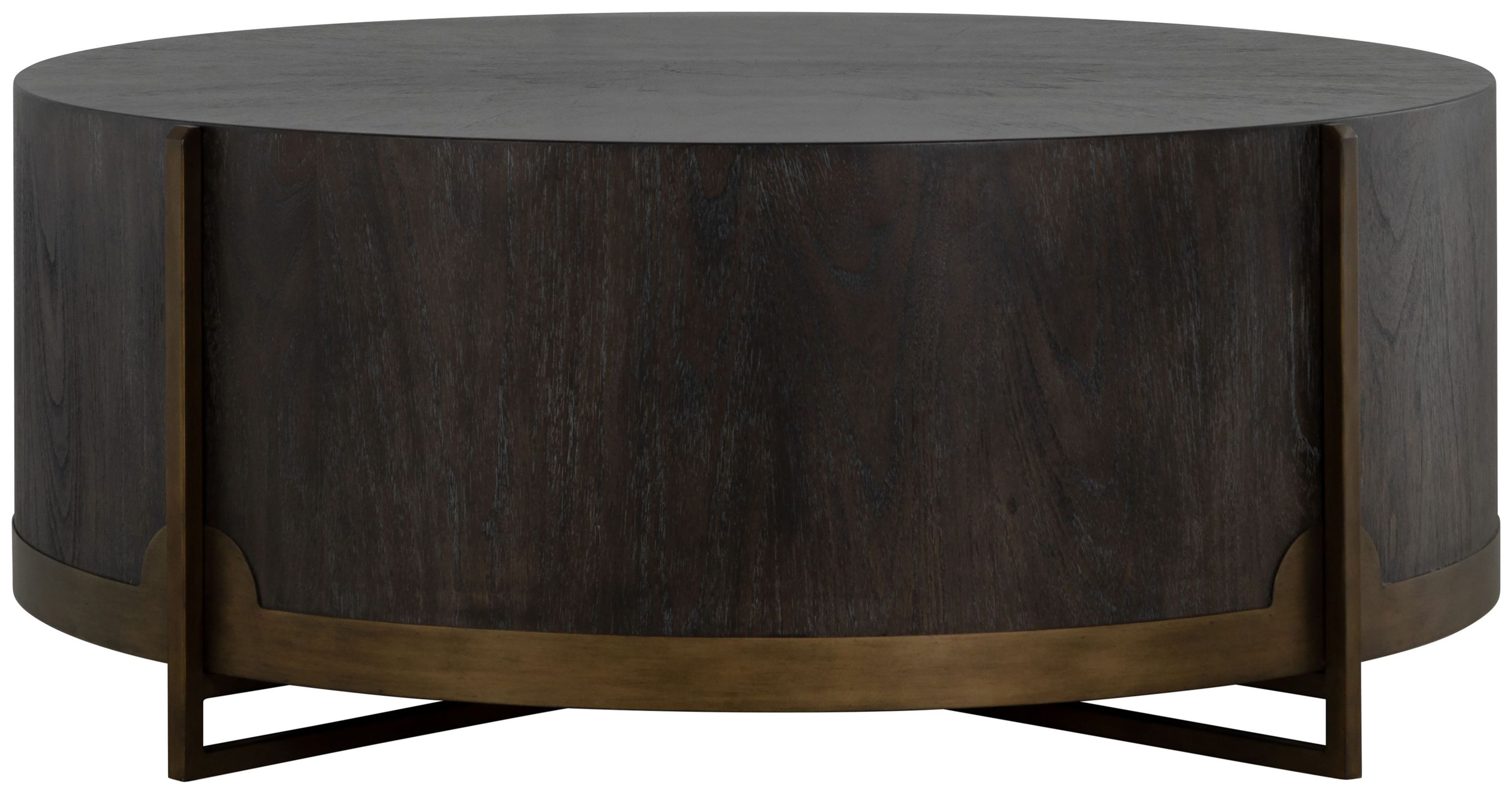 Clifton Cerused Forest Black Round Cocktail Table From Gabby Furniture ...