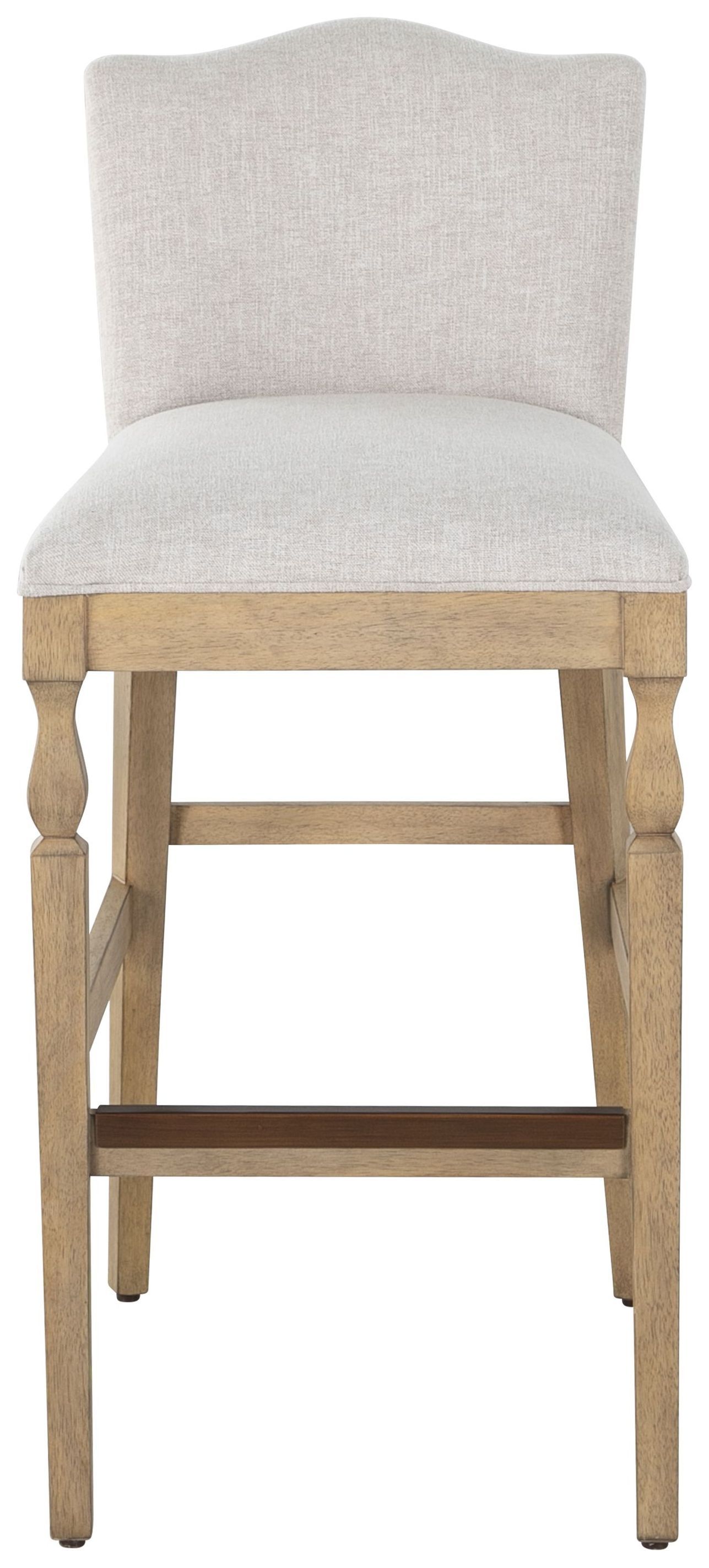 Gaston Slipaway Sand Performance Fabric Bar Stool From Gabby Furniture ...