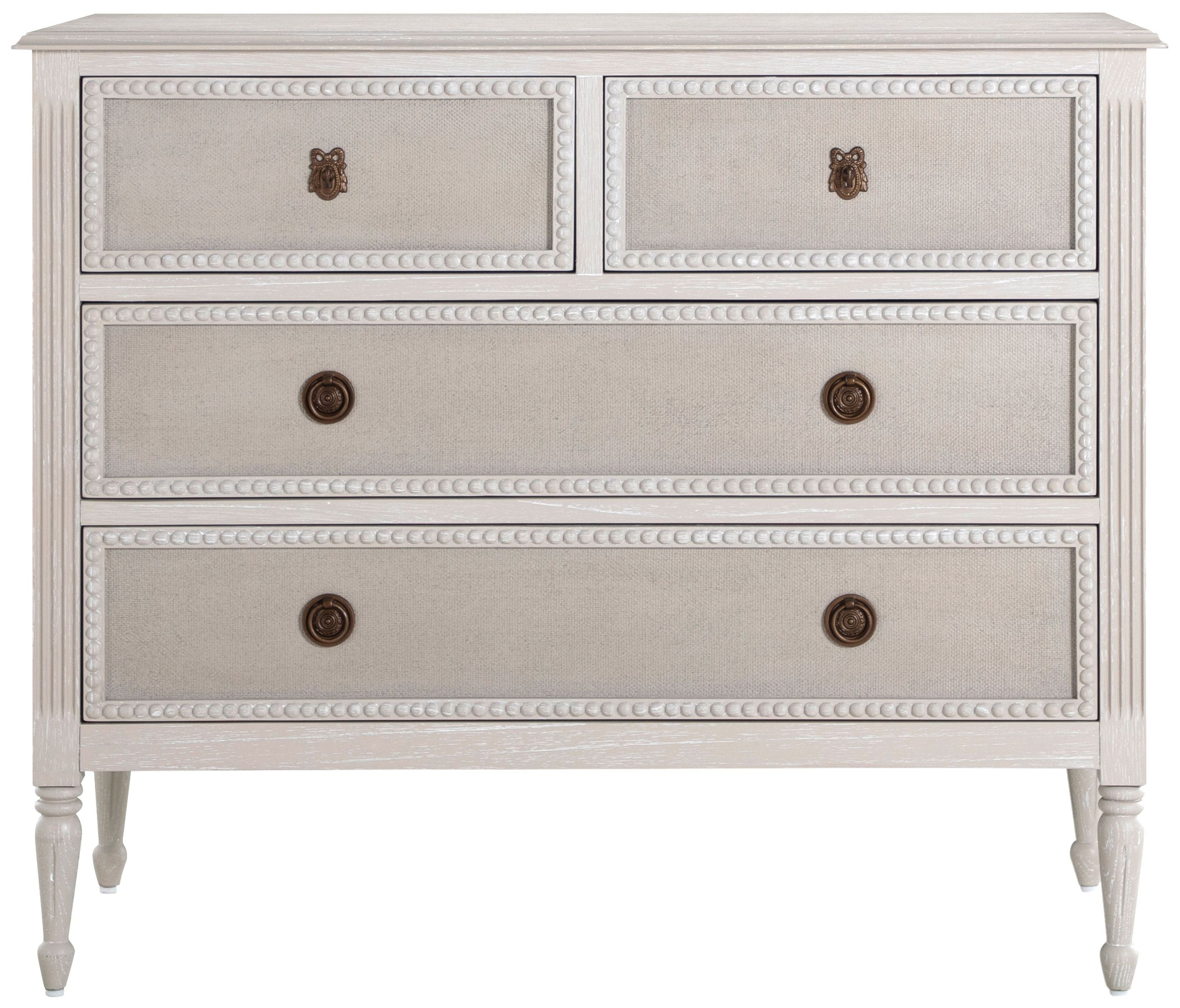 Caroline Cerused White and Brown 4 Drawer Chest From Gabby Furniture ...