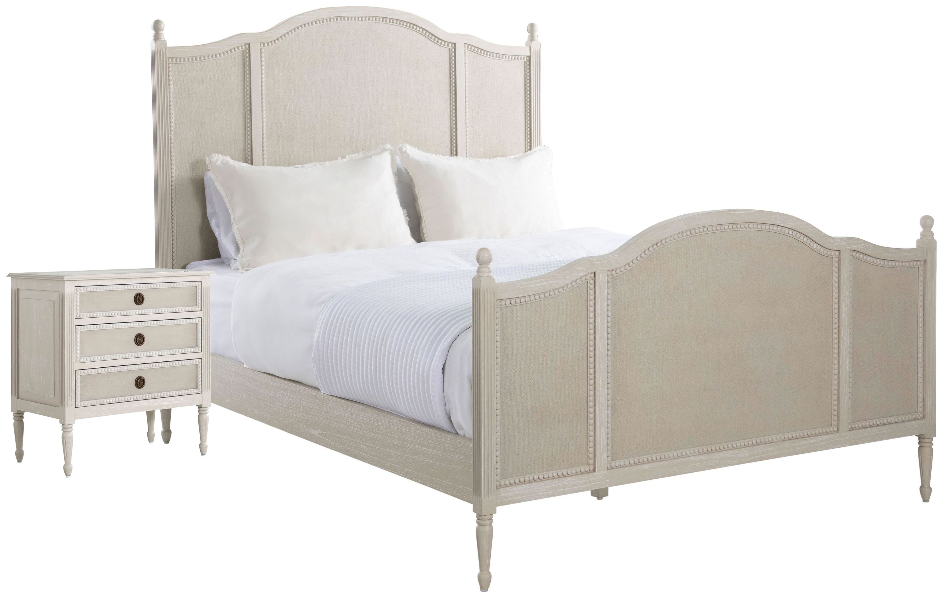 Caroline Cerused White Panel Bedroom Set From Gabby Furniture | Coleman ...