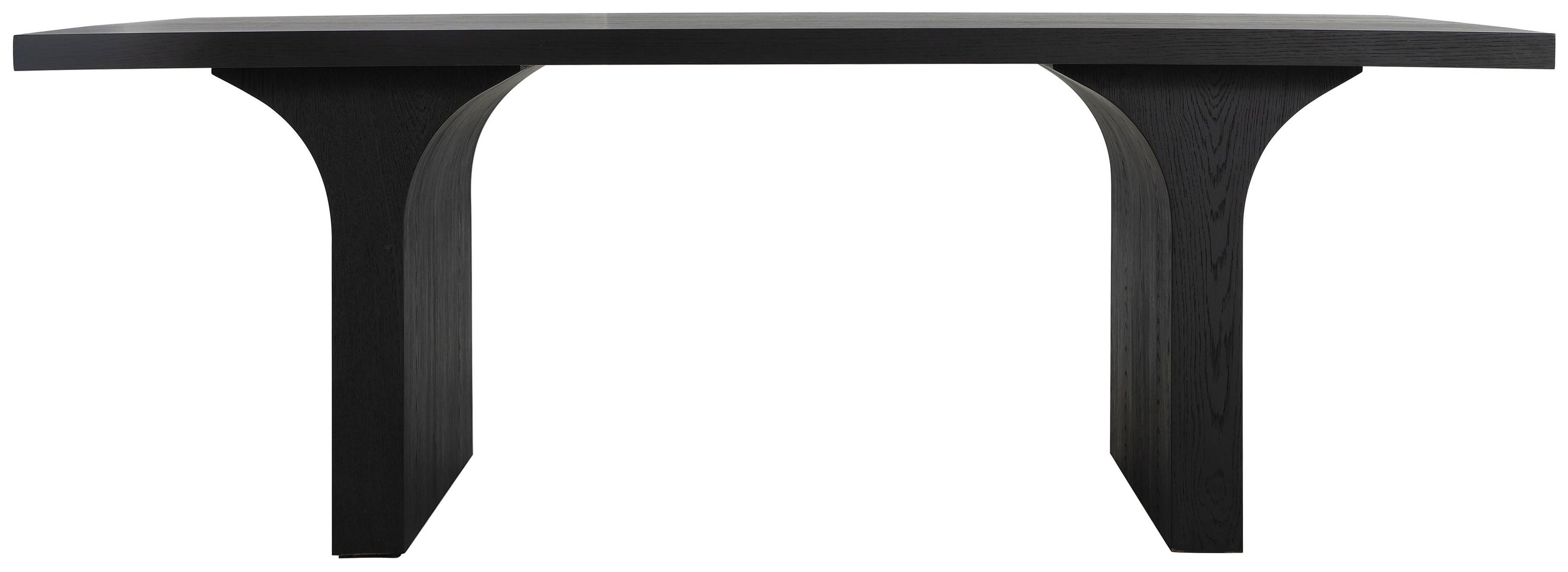 Miera Brushed Black 84" Rectangular Dining Table From Gabby Furniture ...