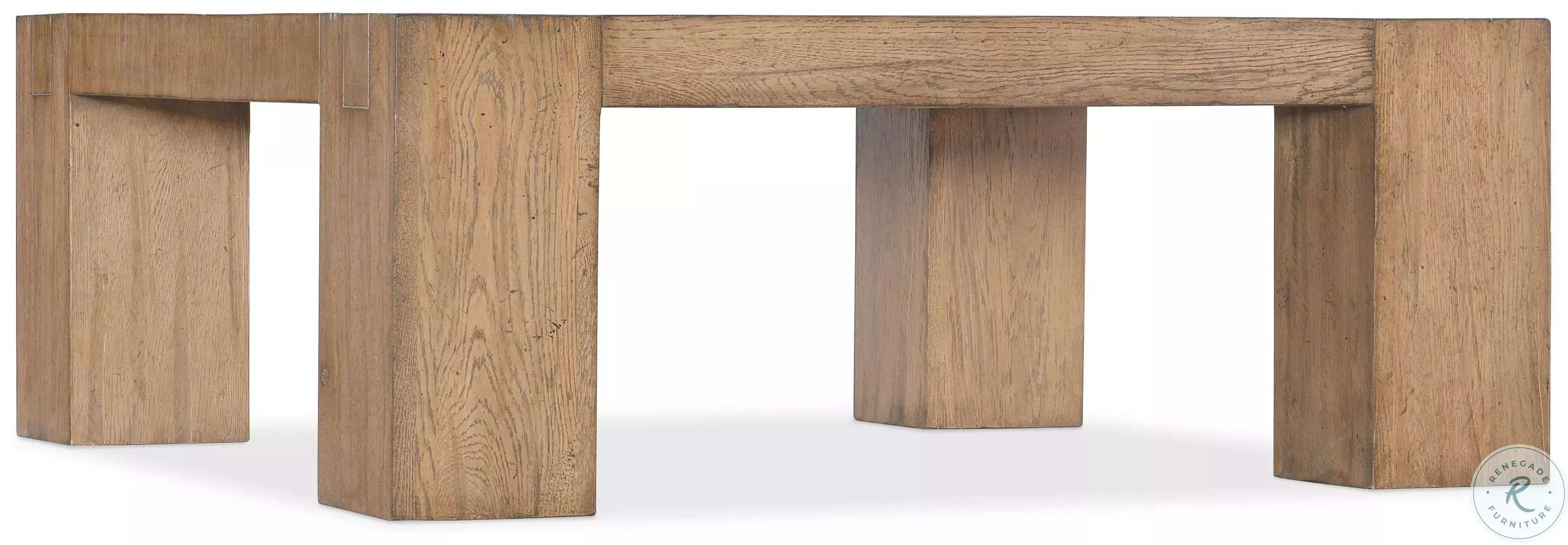 Commerce And Market Medium Natural Wood Square Cocktail Table From Home ...