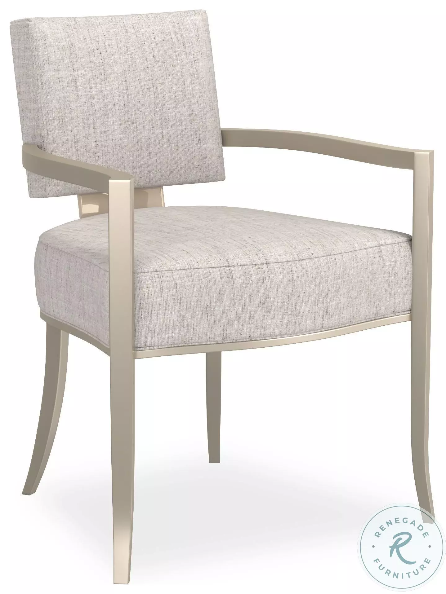 Reserved Seating Light Gray And Soft Silver Arm Chair From Caracole ...
