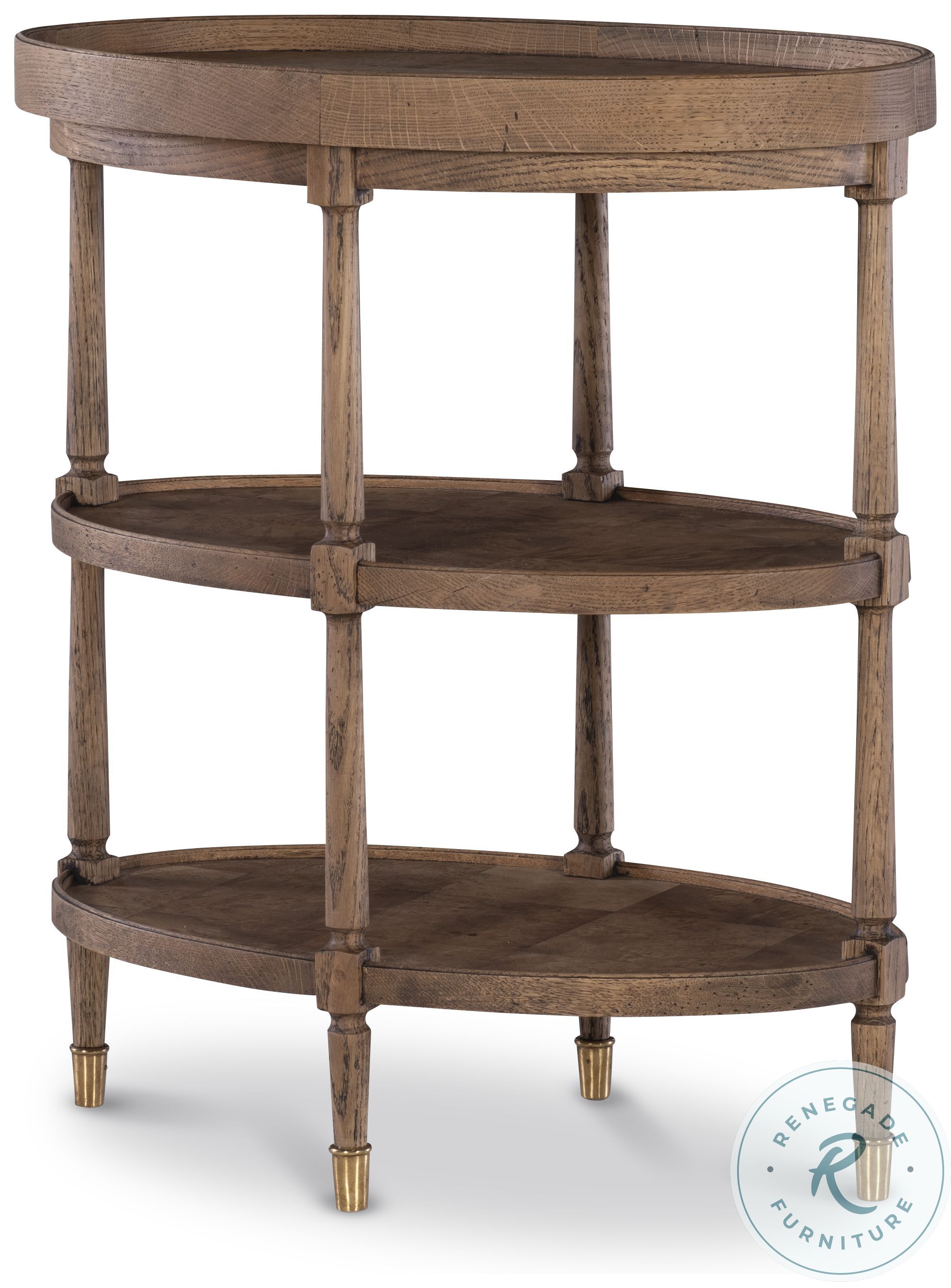 Andrews Weathered Chairside Table From Century Furniture | Coleman ...