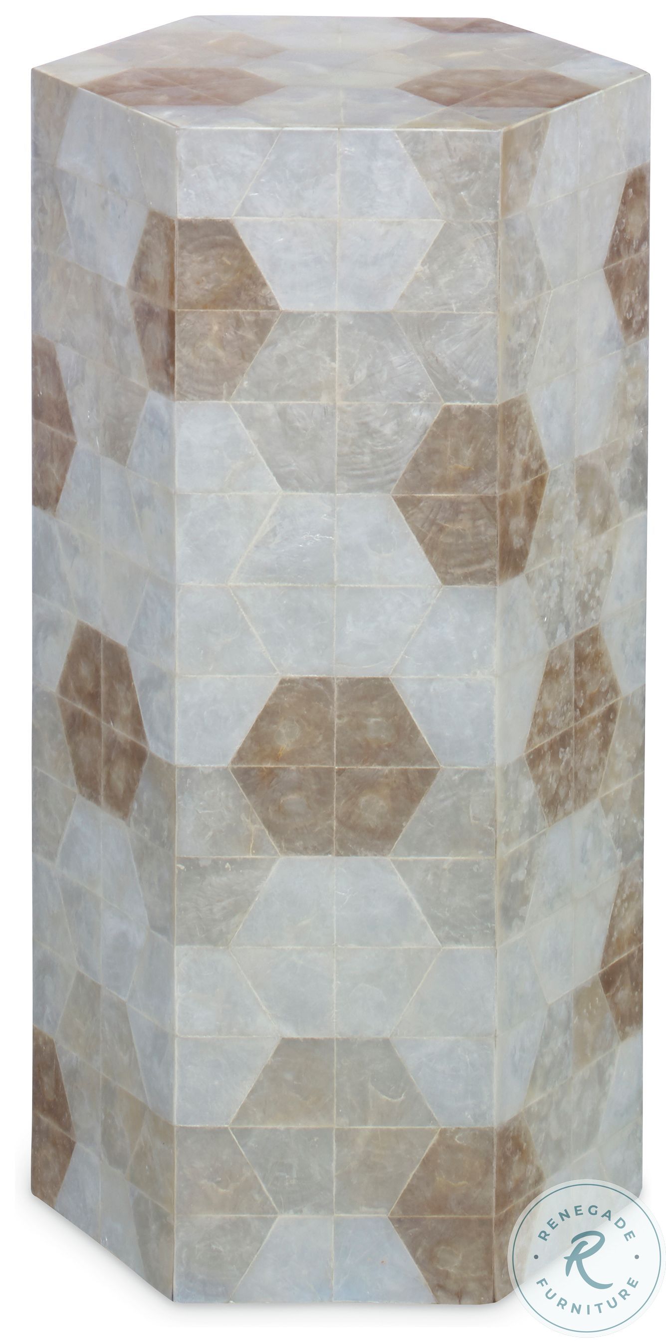 Maris Capiz Shell Side Table From Century Furniture | Home Gallery Stores