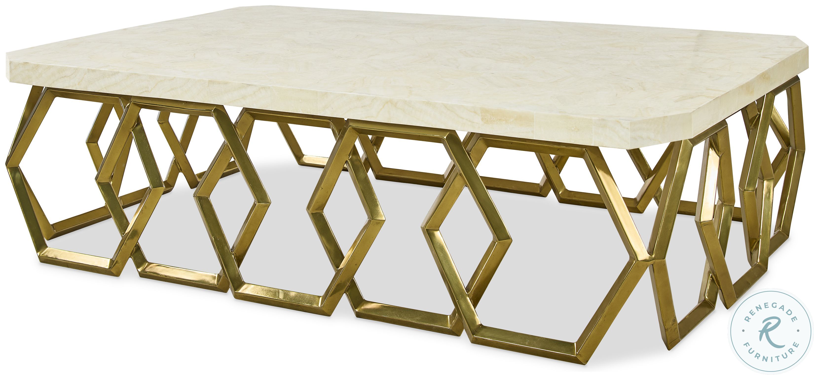 Devon Cream And Gold Cocktail Table From Century Furniture | Coleman ...